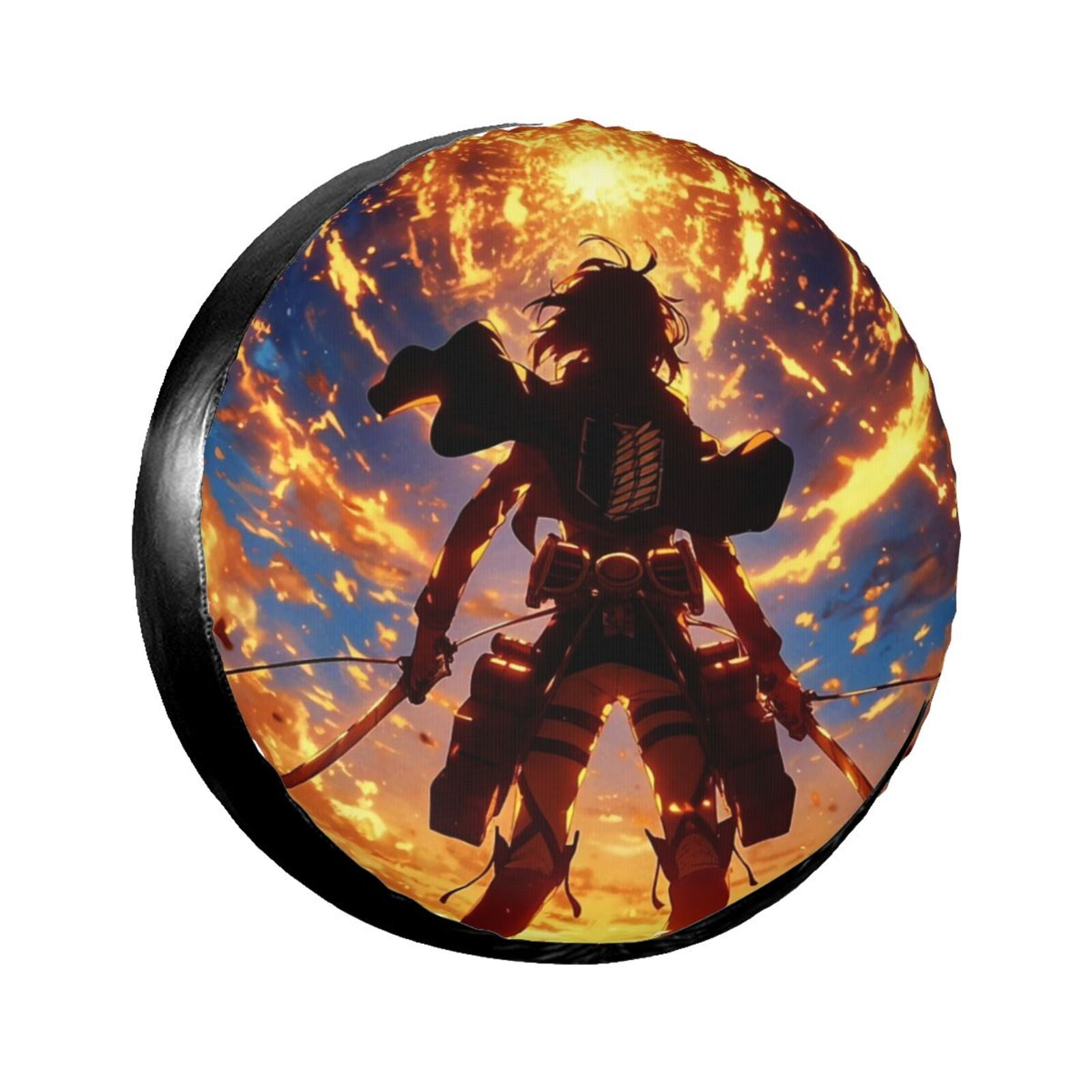 Attack On Titan Spare Tire Cover, Weatherproof Dust-Proof Universal ...