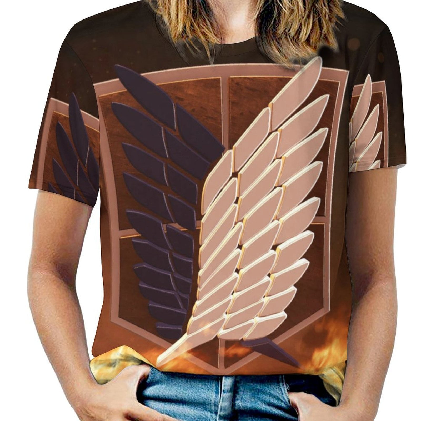 Attack On Titan T-Shirt for Women Casual Printed Tee Stylish Soft ...