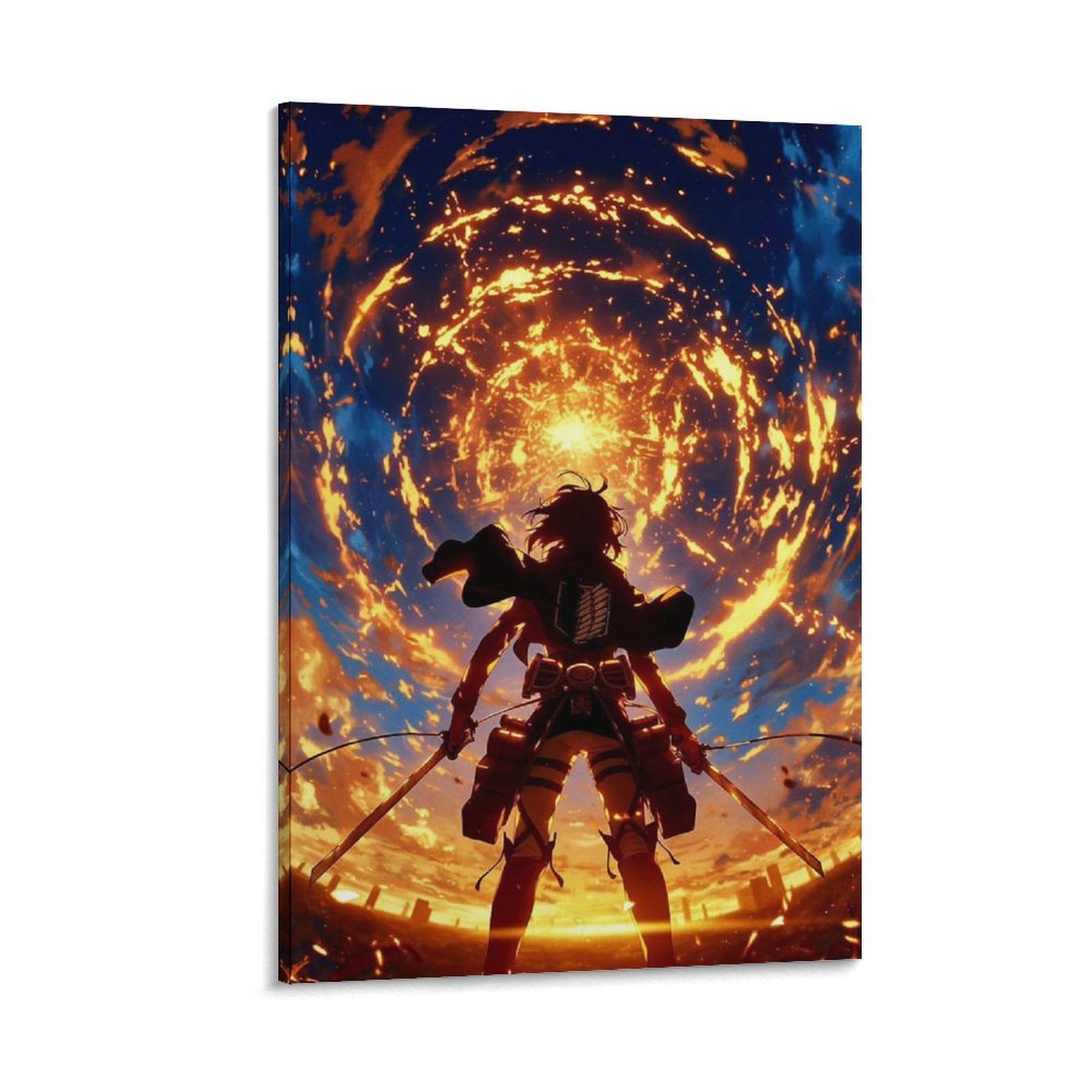Attack On Titan Wall Hanging Painting Wall Art Canvas Paintings Posters ...