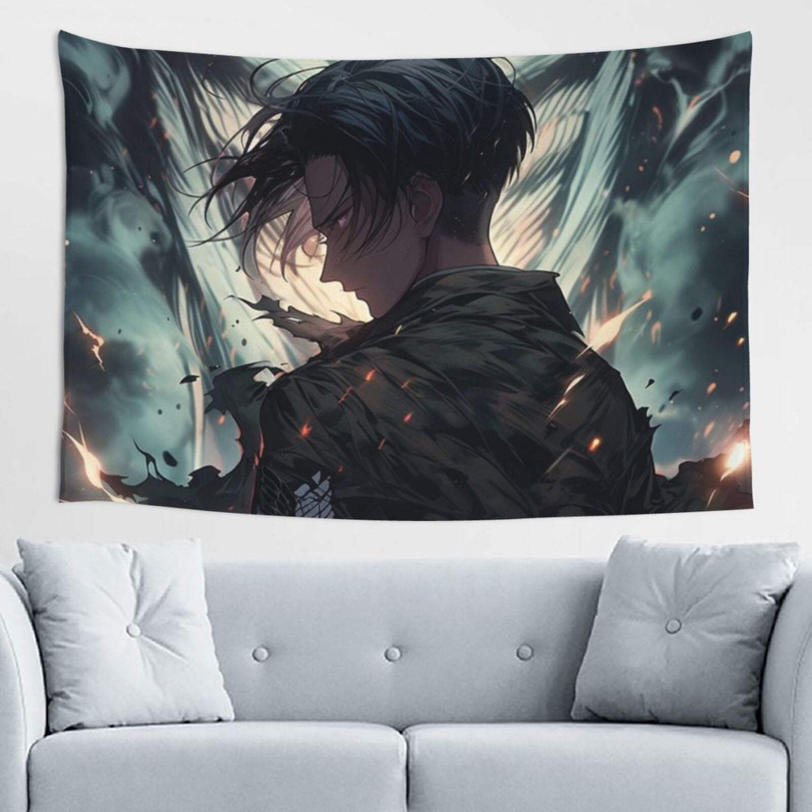 Attack On Titan Wall Hanging Tapestry 60x40 Inch Wall Blanket Multi ...