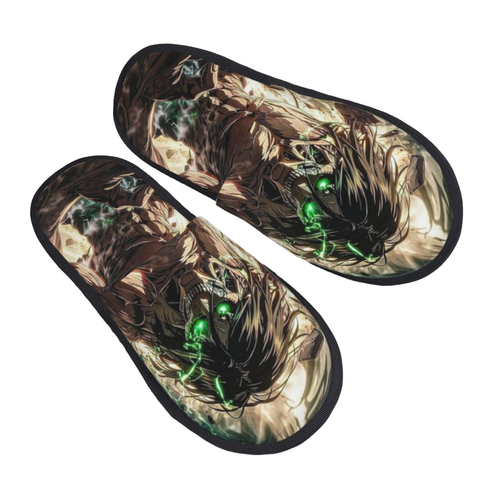 Attack On Titan Winter Home Slippers Warm House Shoes Cozy Plush Cotton ...