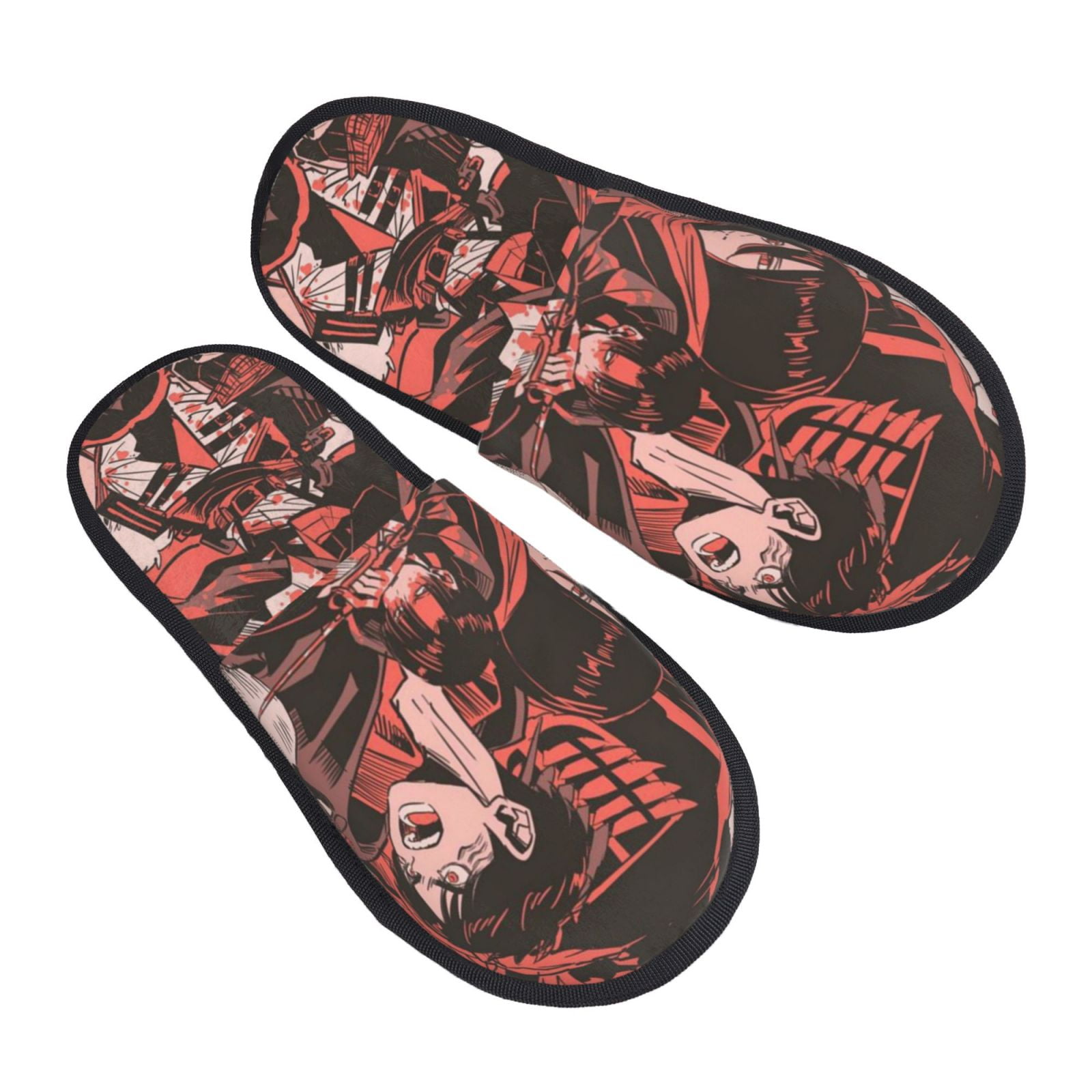 Attack On Titan Winter Home Slippers Warm House Shoes Cozy Plush Cotton ...