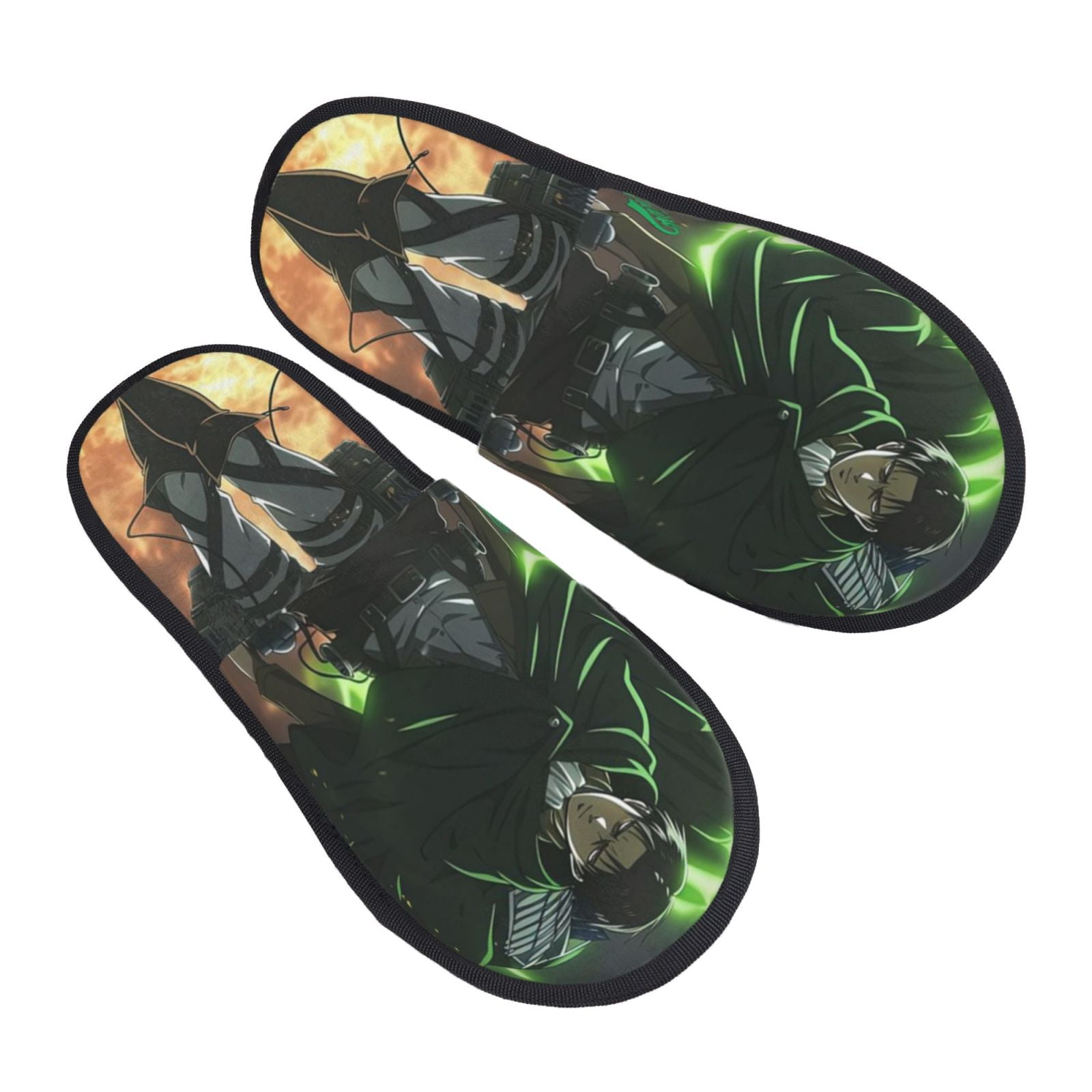 Attack On Titan Winter Home Slippers Warm House Shoes Cozy Plush Cotton ...