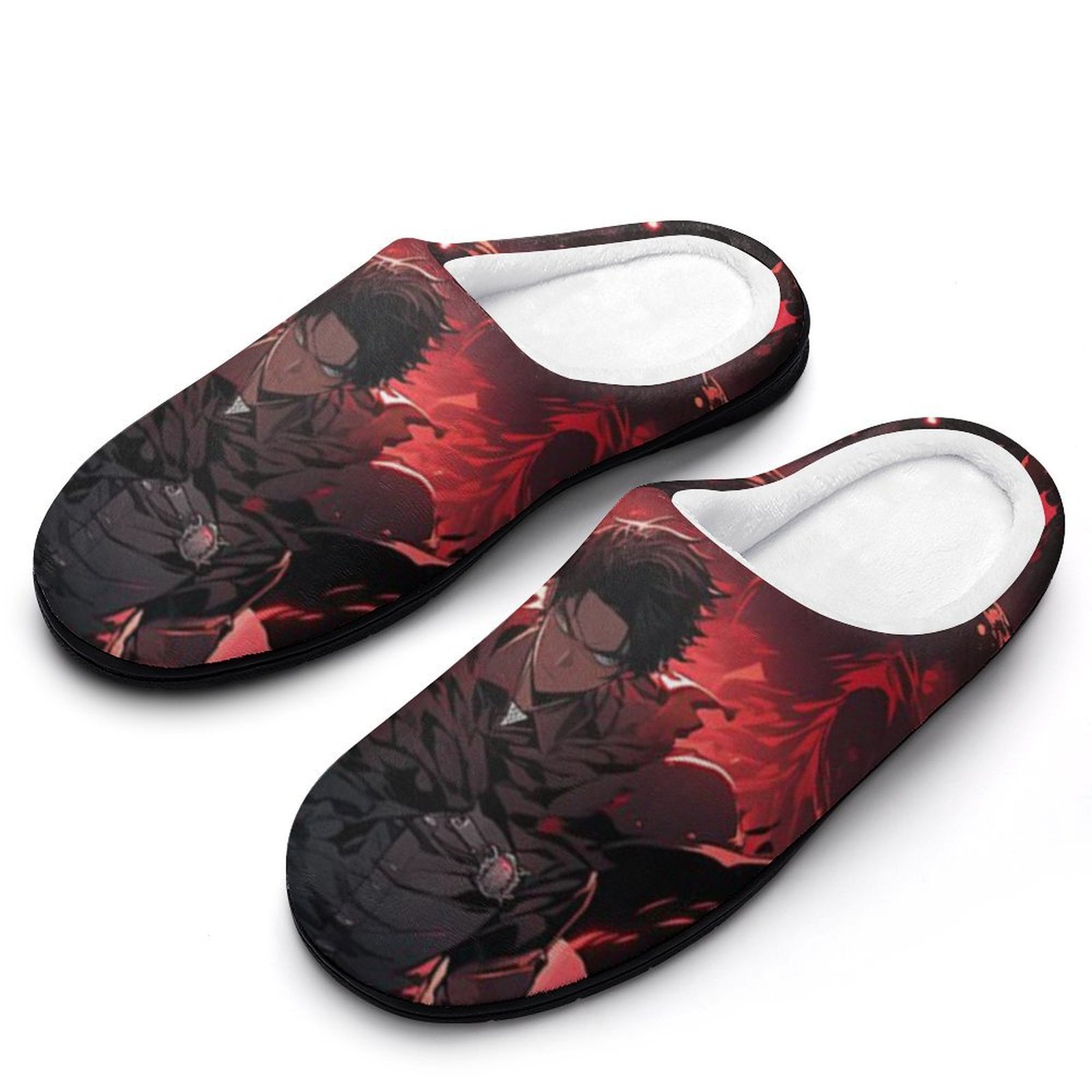 Attack On Titan Women's Cotton Slippers Warm Plush Lining Non-Slip ...