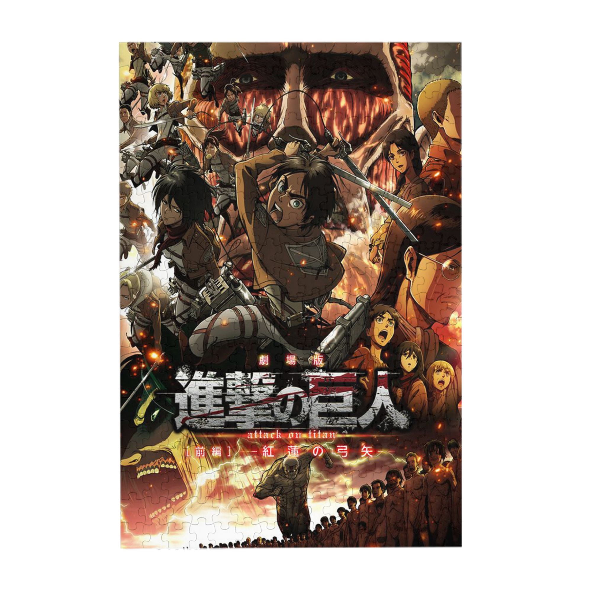 Attack On Titan Wooden Jigsaw Puzzles Educational Intellectual Puzzle ...