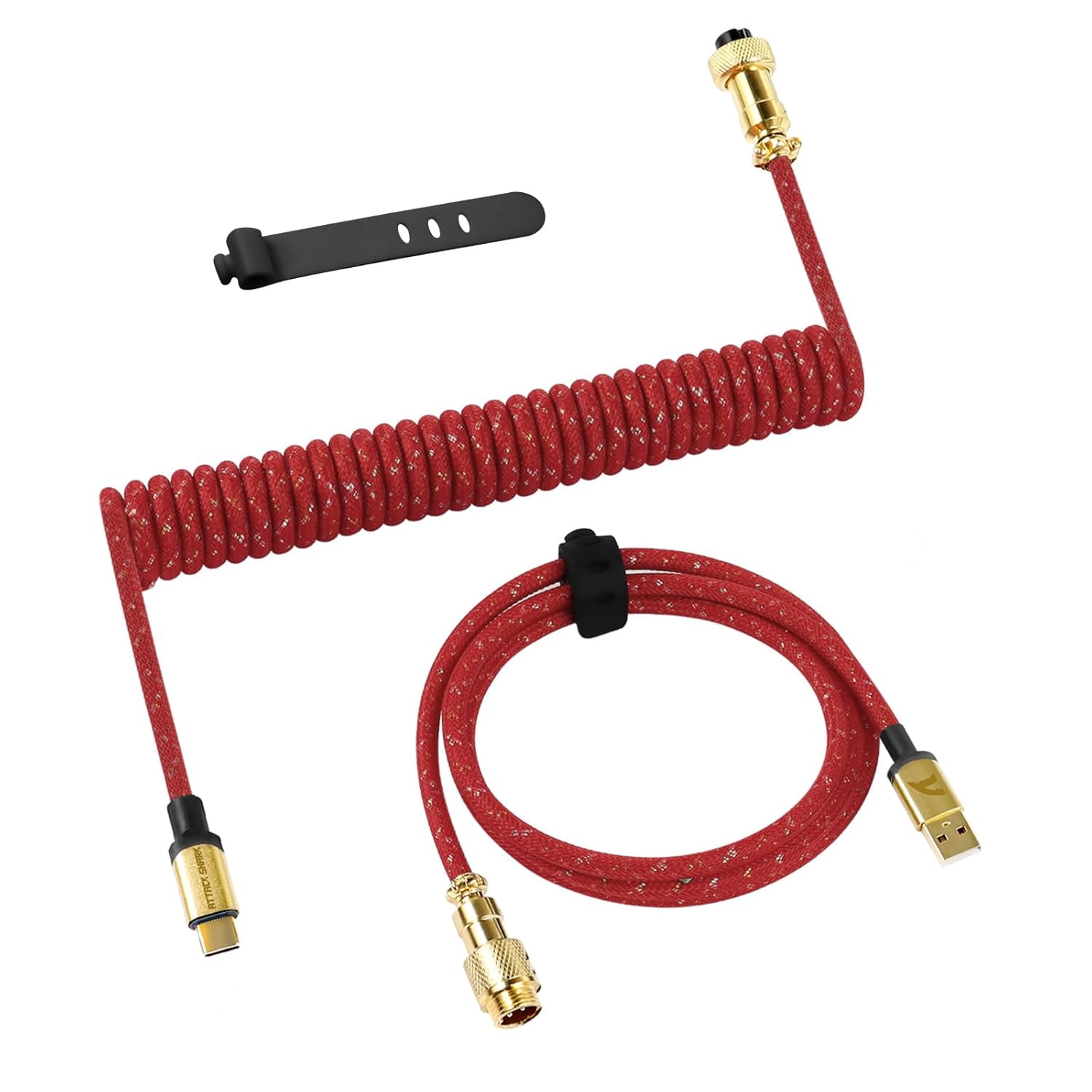Attack SHAKR C03 Custom Coiled Keyboard Cable for Gaming Keyboard ...