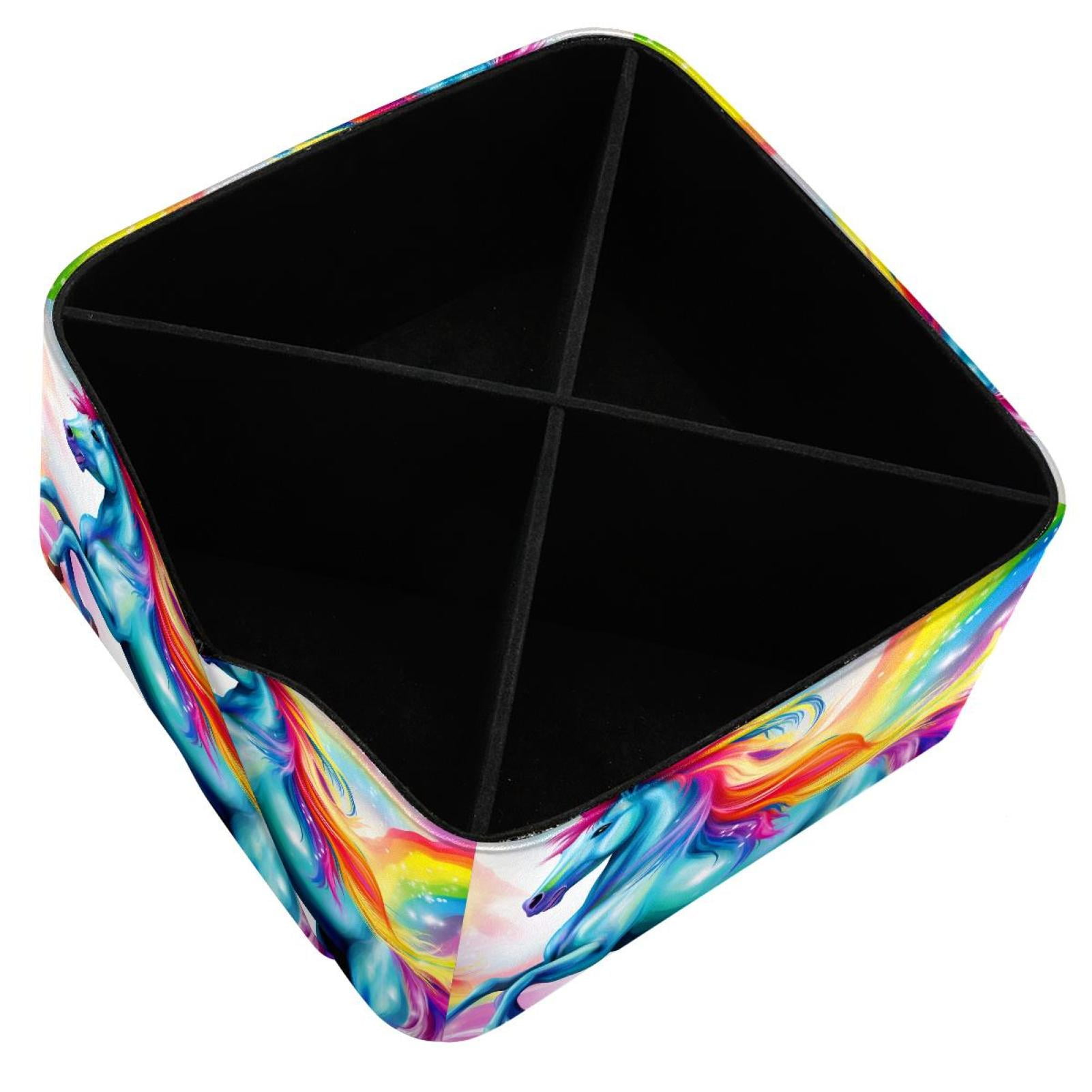 Attack Square Pen Holder with 4 Compartments, Removable Dividers, Pen ...