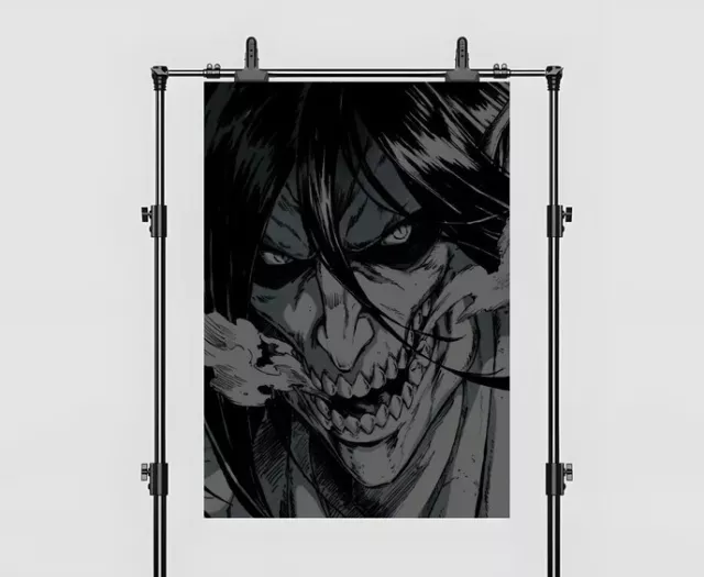 Attack On Titan Anime Eren Poster, Eren Wall Art, Eren Poster, High ...