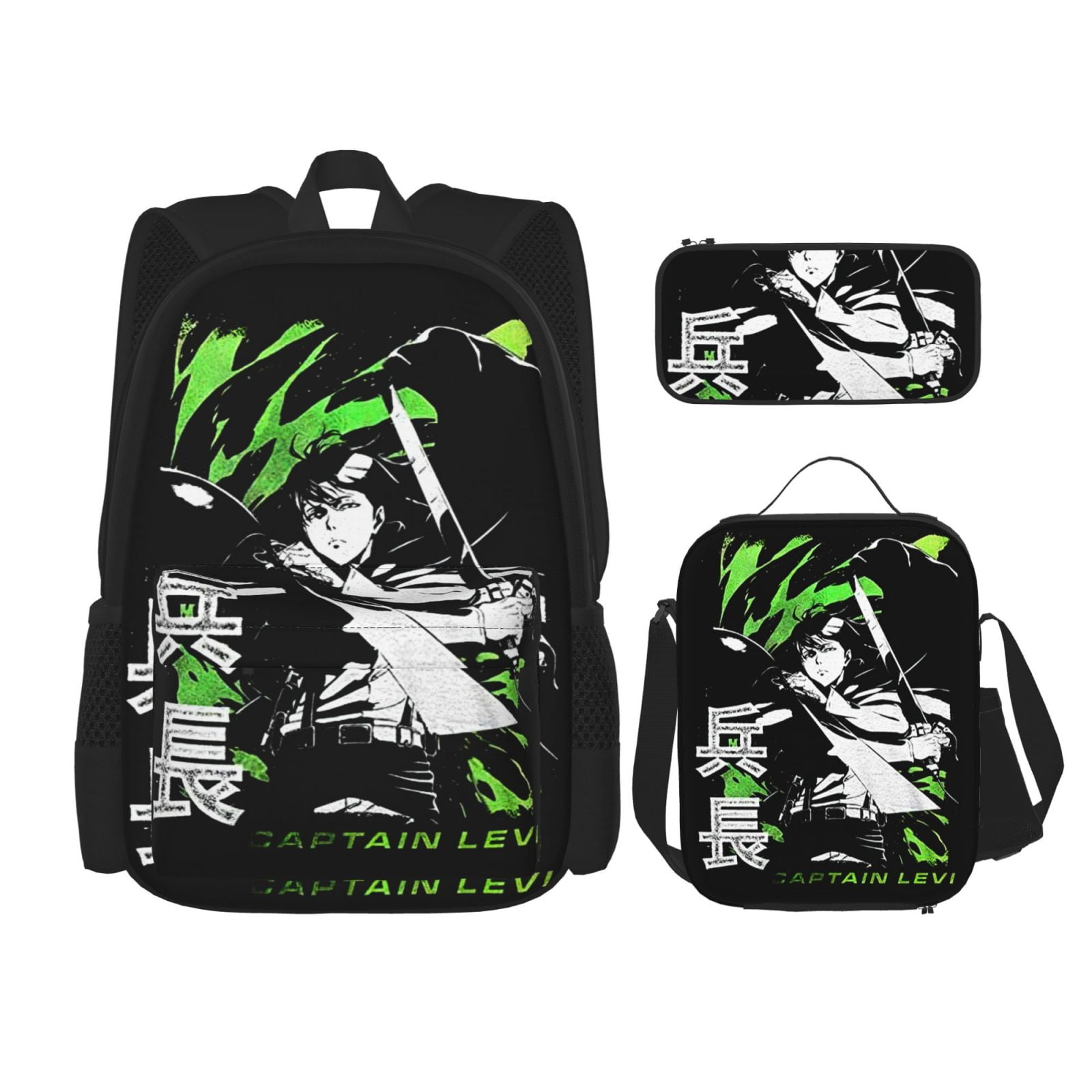 Attack on Titan Backpack Set Combination with Lunch Box Pencil Case ...