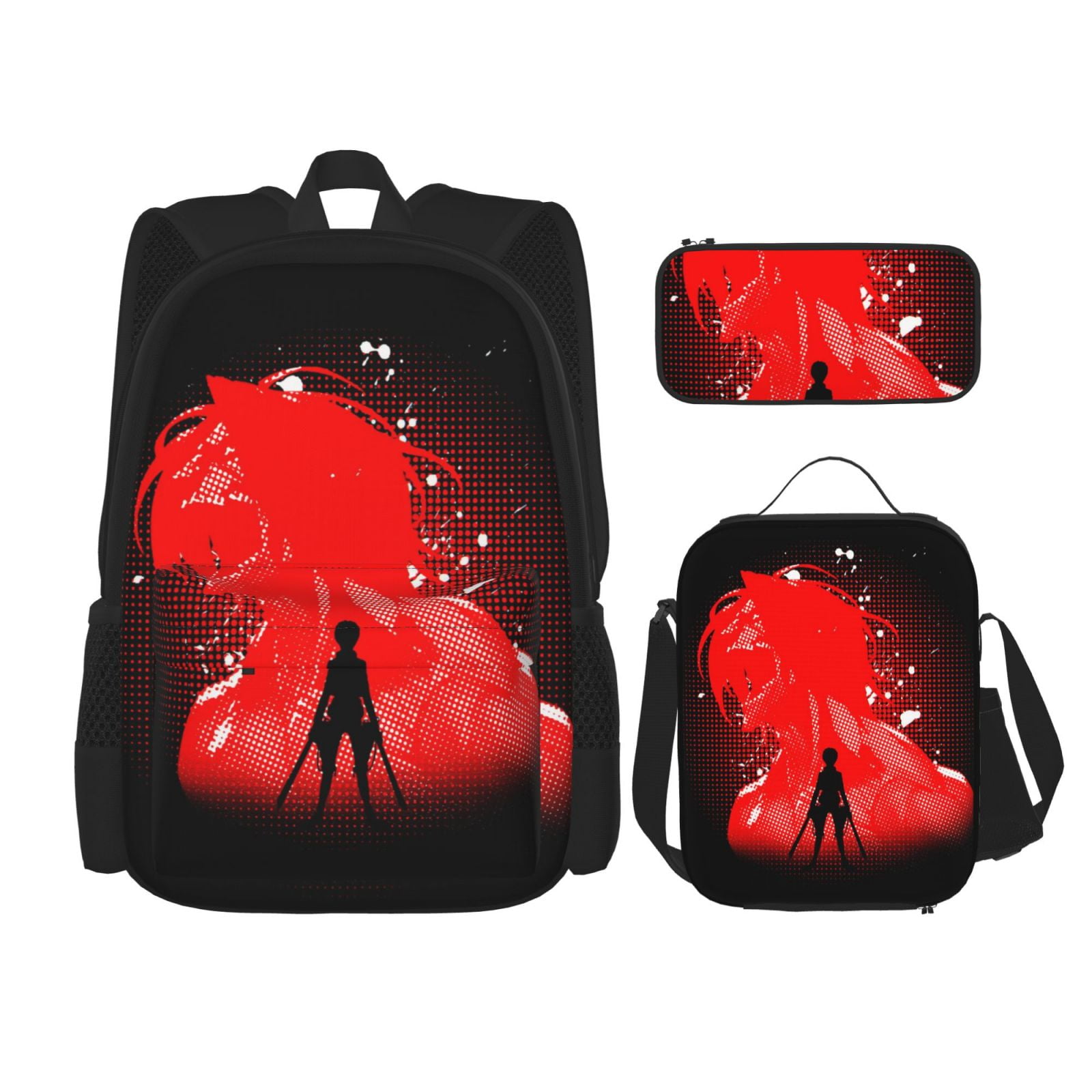 Attack on Titan Backpack Set Combination with Lunch Box Pencil Case ...