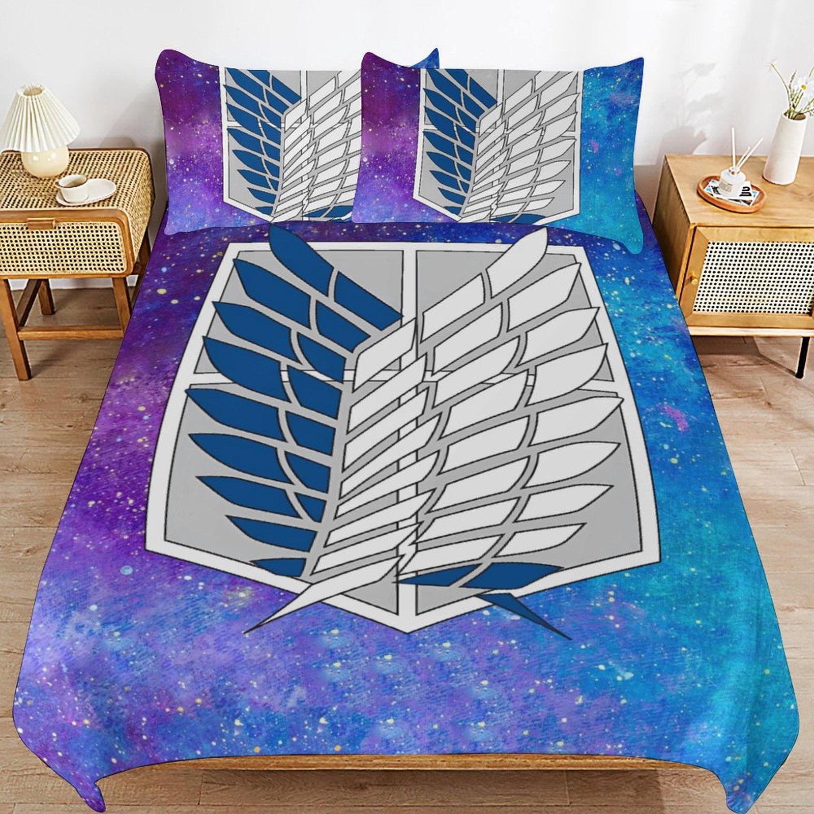 Attack on Titan Bed Duvet Cover Microfiber Bedding Sets 3D Printed ...