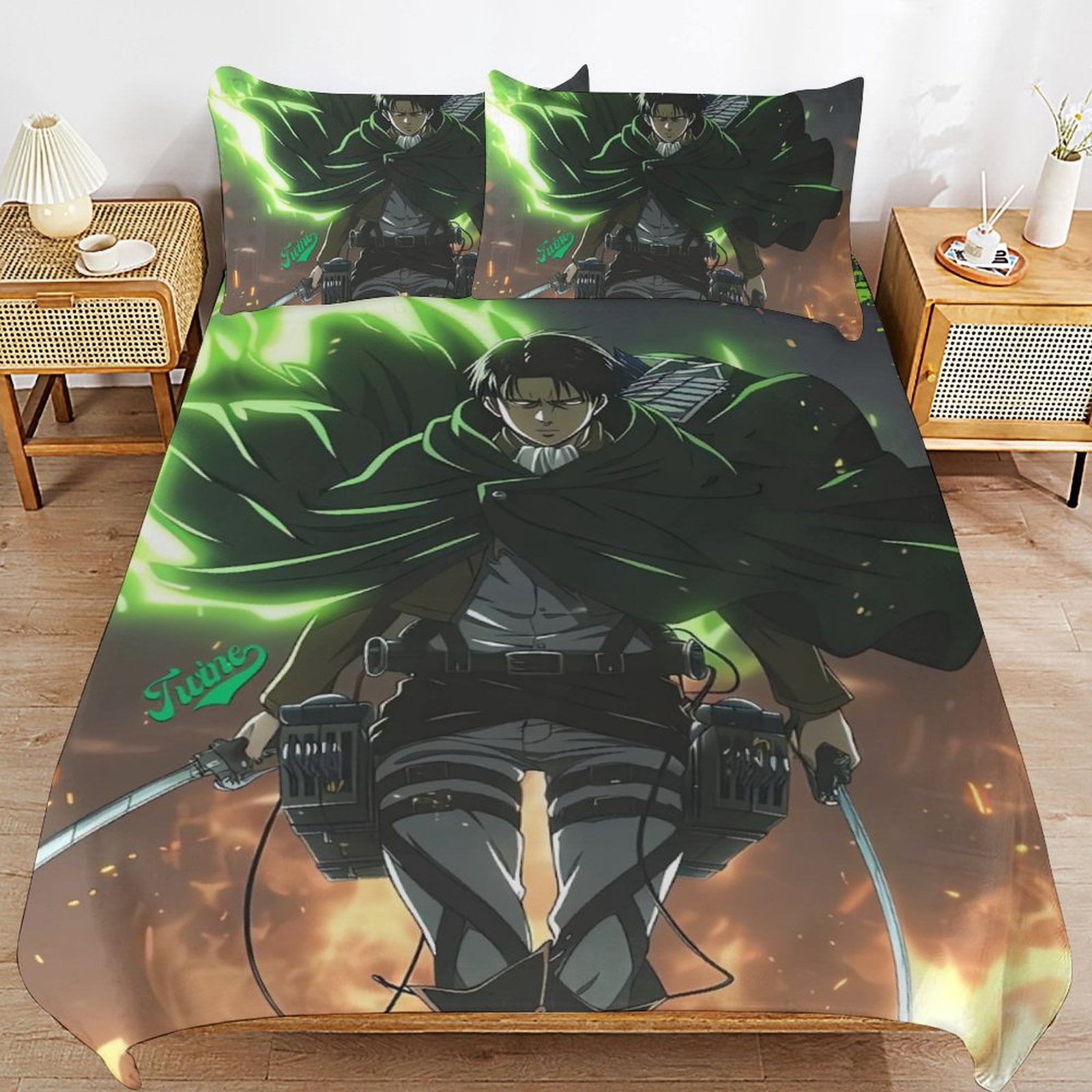 Attack on Titan Bed Duvet Cover Microfiber Bedding Sets 3D Printed ...