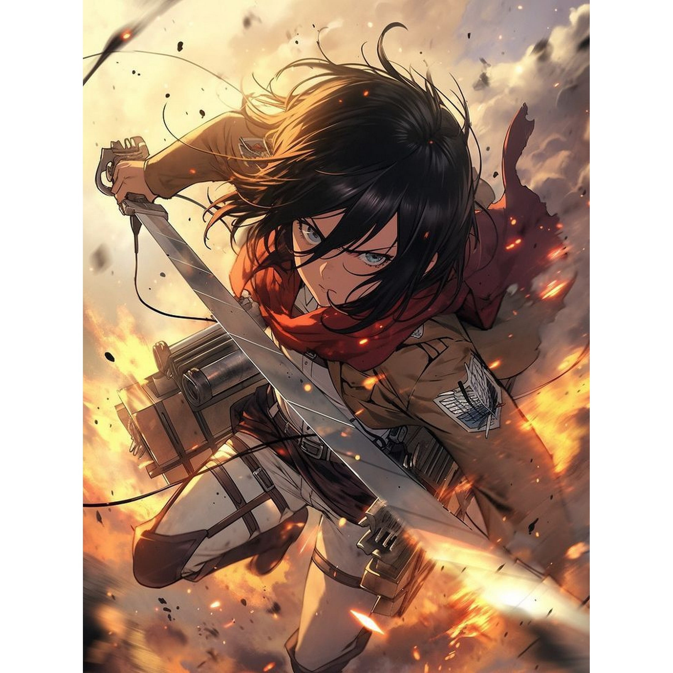 Attack on Titan Diamond Painting Set (for Adults) 5D DIY Anime Diamond ...