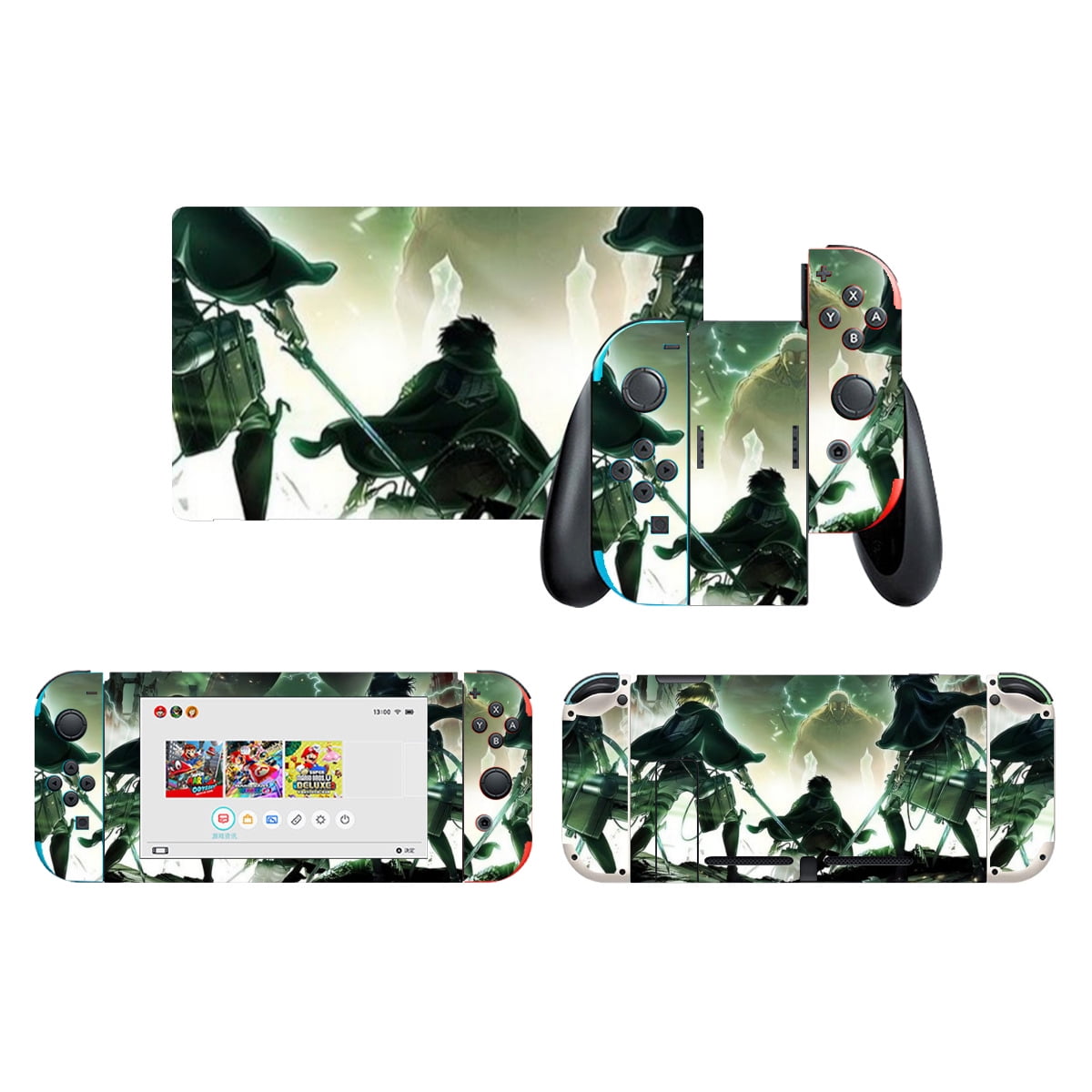 Attack on Titan Game Switch Skin - Anime Cartoon Game Sticker, No ...