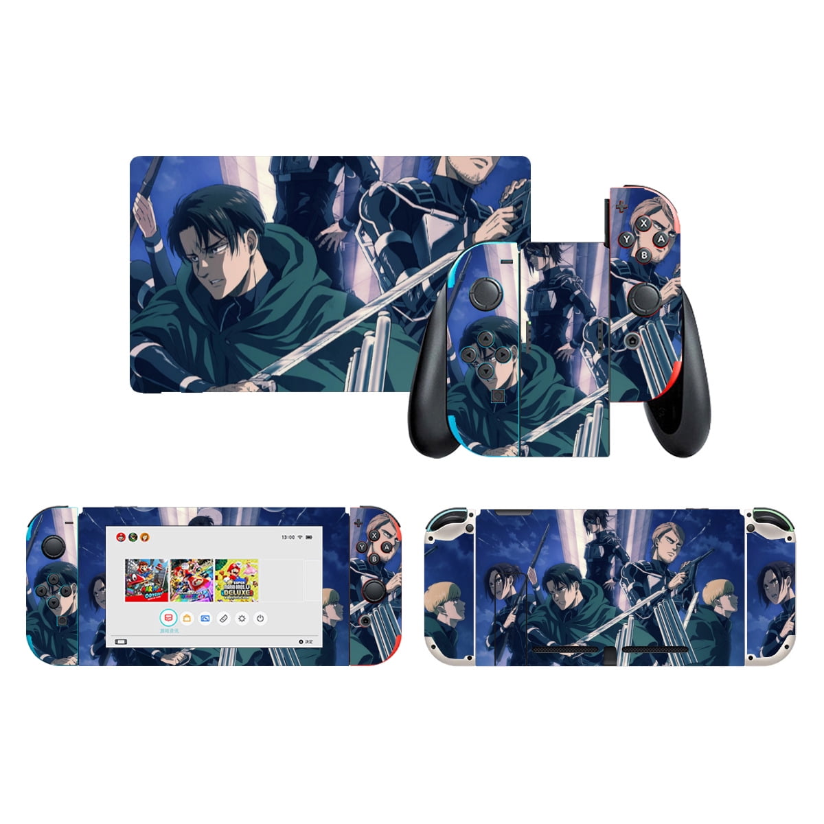 Attack on Titan Game Switch Skin - Anime Cartoon Game Sticker, No ...
