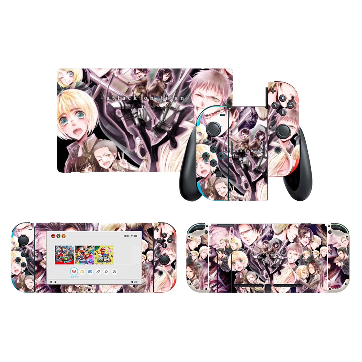 Attack on Titan Game Switch Skin - Anime Cartoon Game Sticker, No ...
