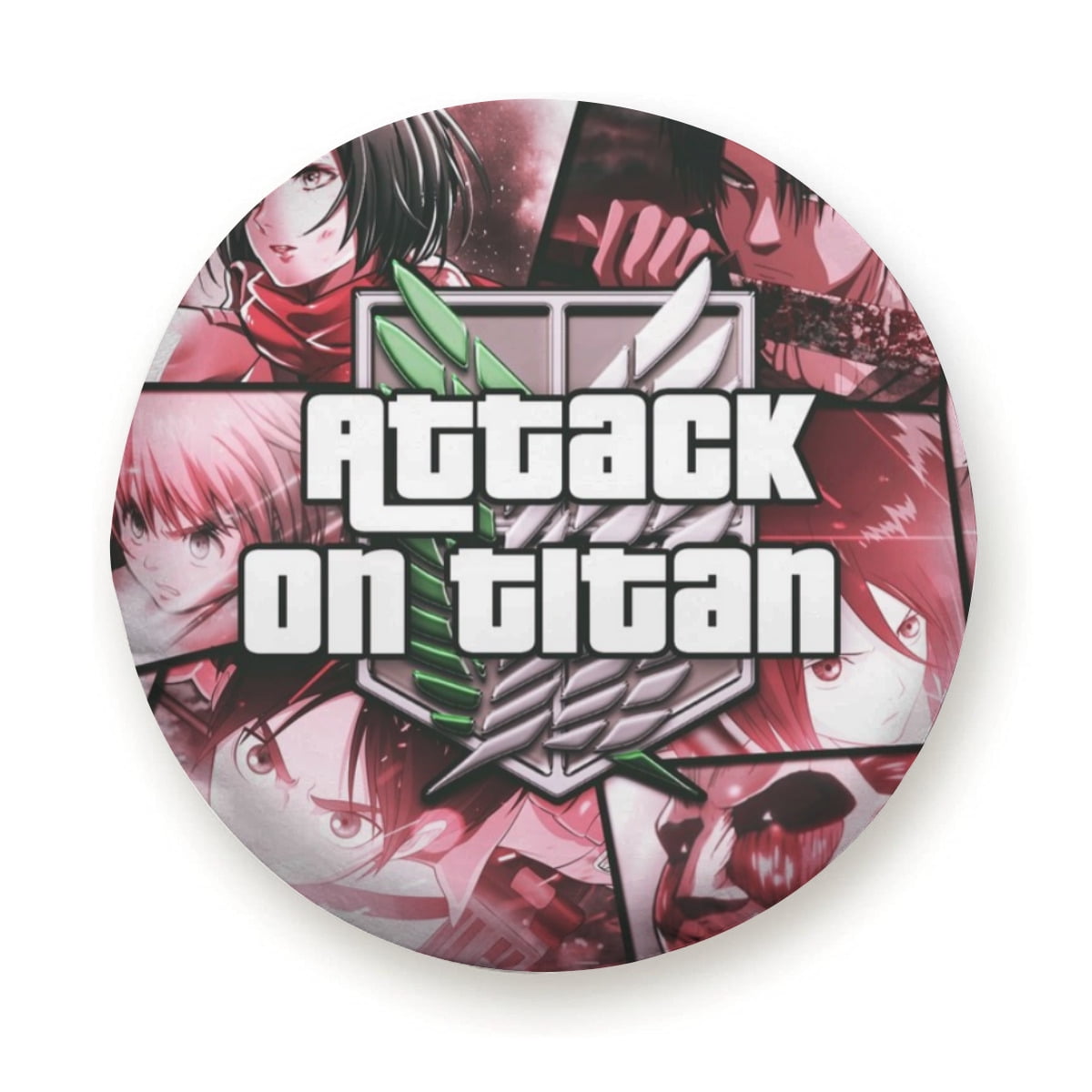 Attack on Titan Spare Tire Cover Universal Tire Cover Dustproof Tire ...