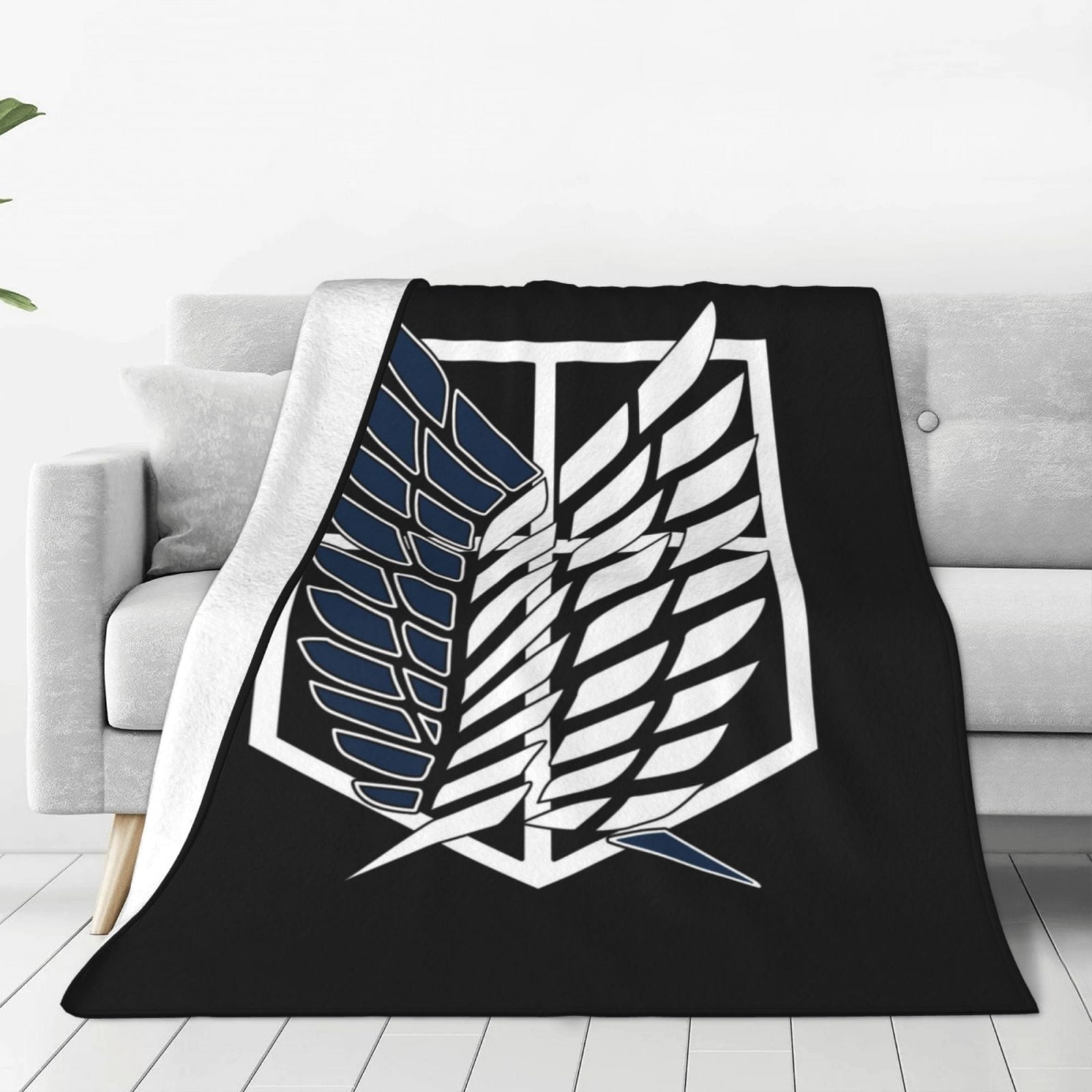 Attack On Titan Throw Blanket Couch Bed Sofa Soft Lightweight Warm Cozy ...