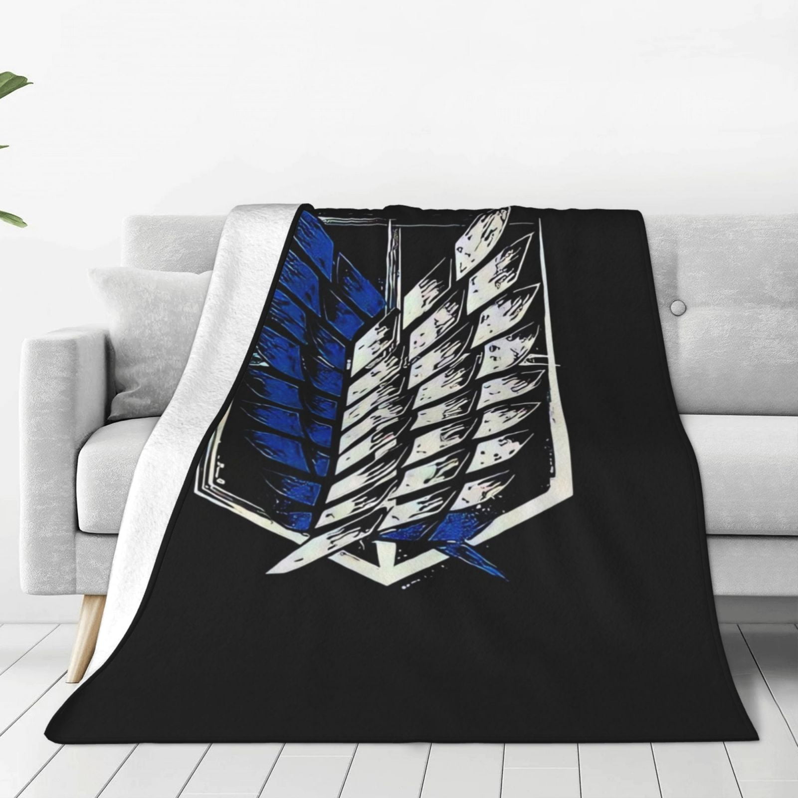Attack On Titan Throw Blanket Couch Bed Sofa Soft Lightweight Warm Cozy ...