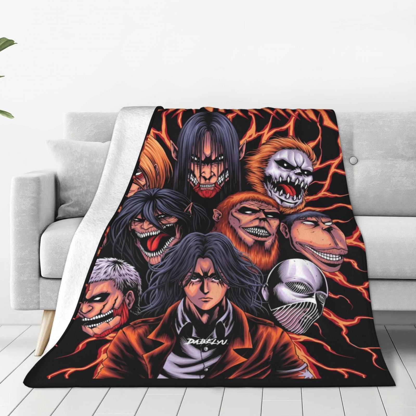 Attack On Titan Throw Blanket Couch Bed Sofa Soft Lightweight Warm Cozy ...