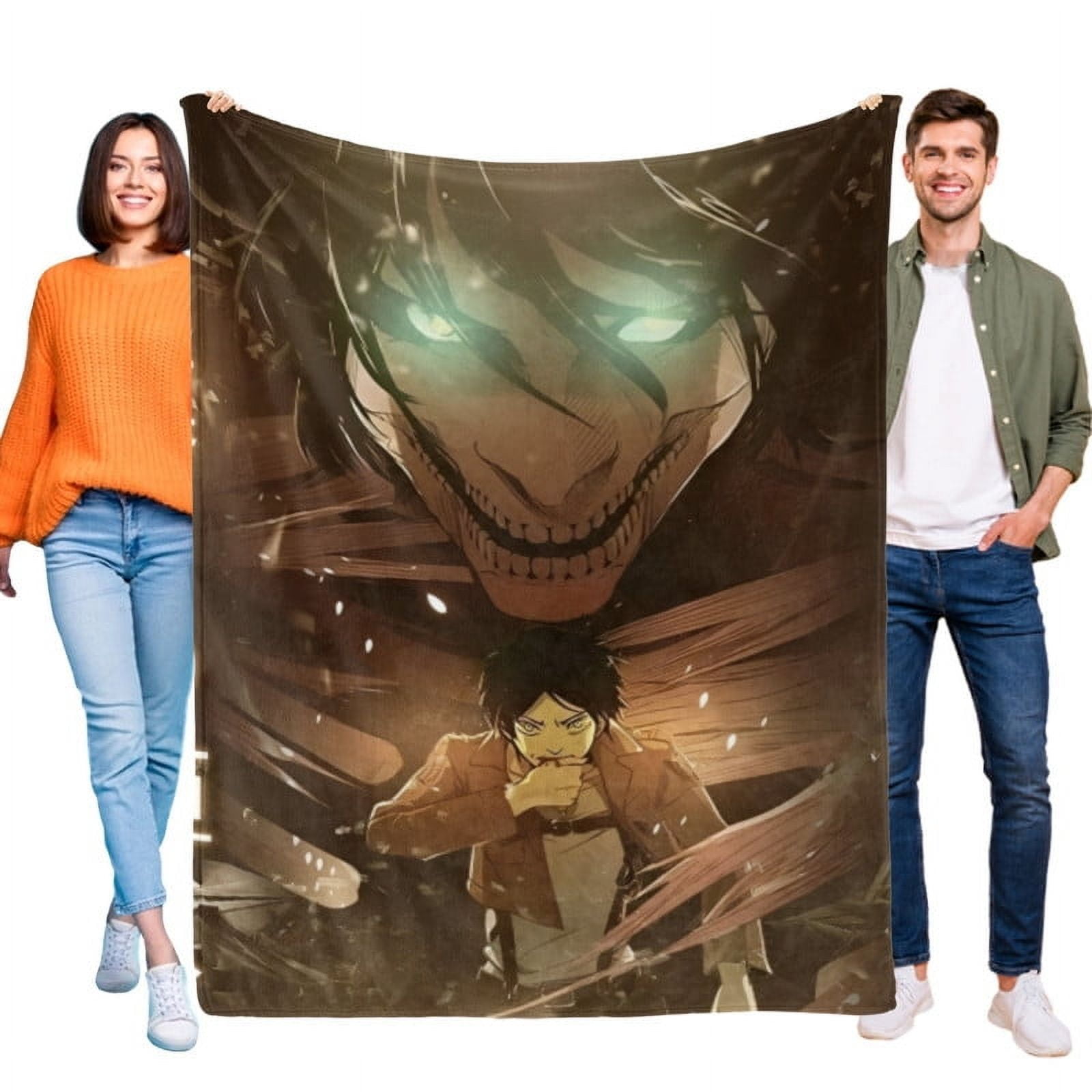 Attack On Titan Throw Blanket Merch Gifts Music Flannel Blanket Warm ...