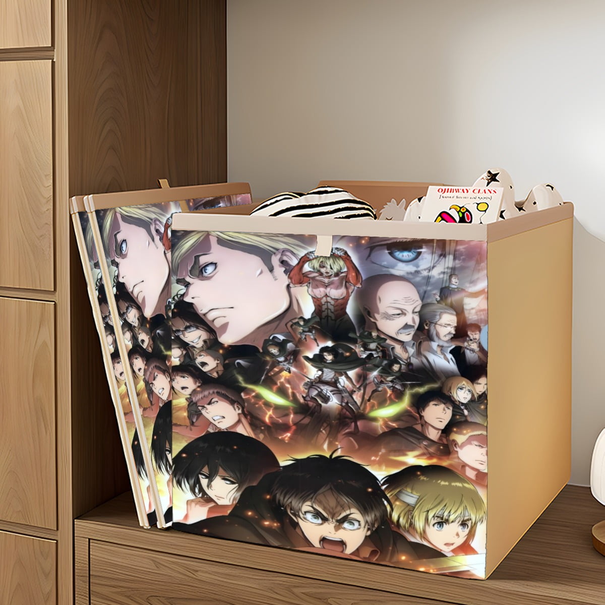Attack on Titan storage box say goodbye to clutter with one sleek box ...