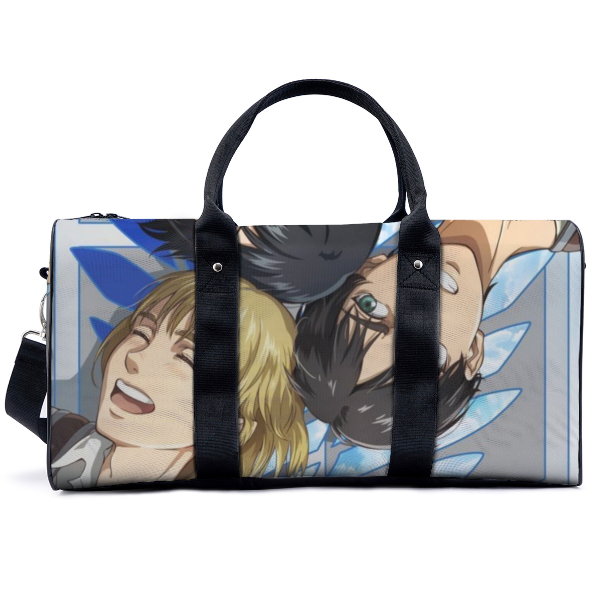 Attack on TitanCartoon Travel Luggage Bag with Shoulder Strap Tote ...