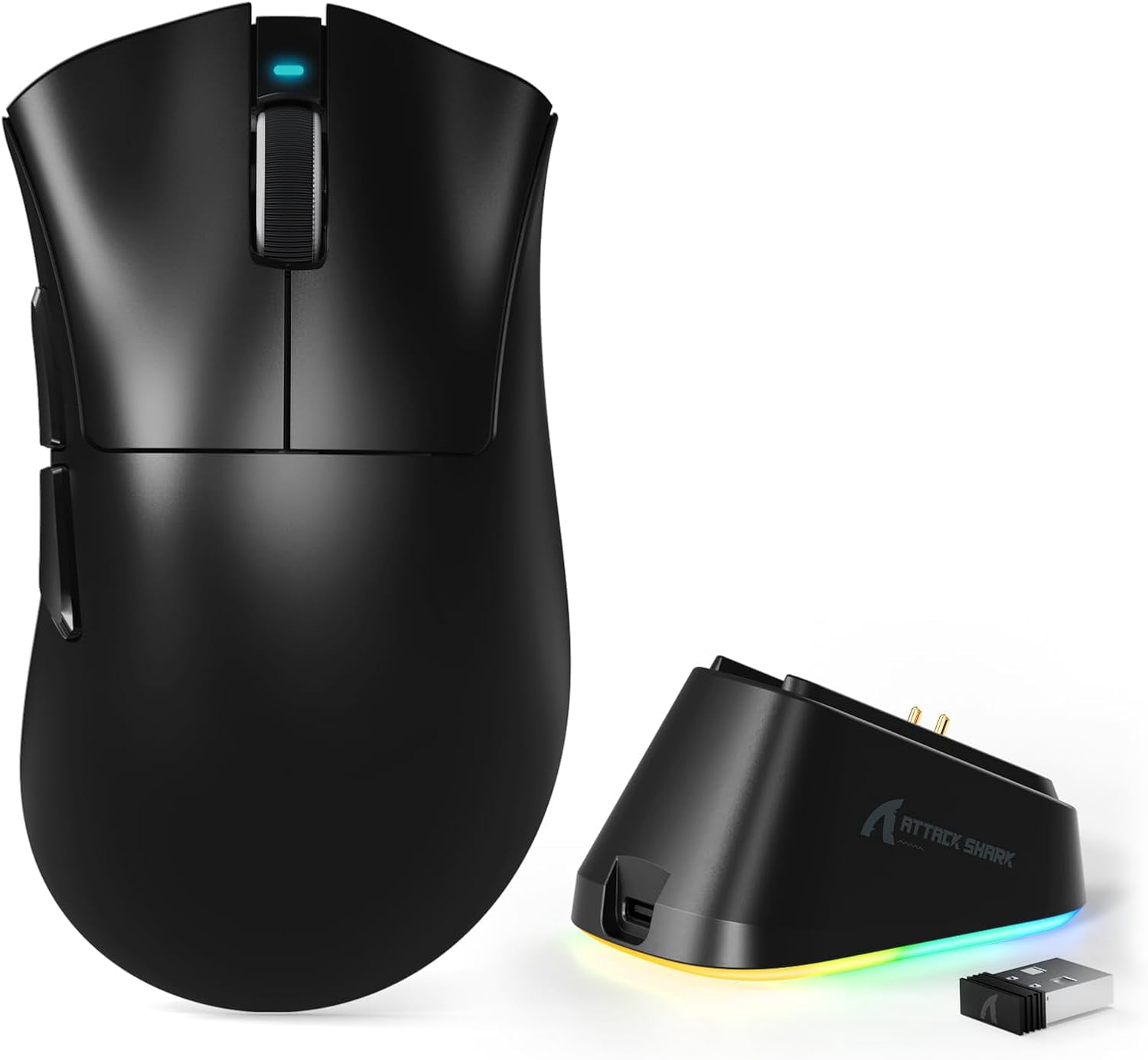 Attack V3 62g Superlight Gaming , Dock,BK52820 Tri-Mode BT/2.4G /Wired ...