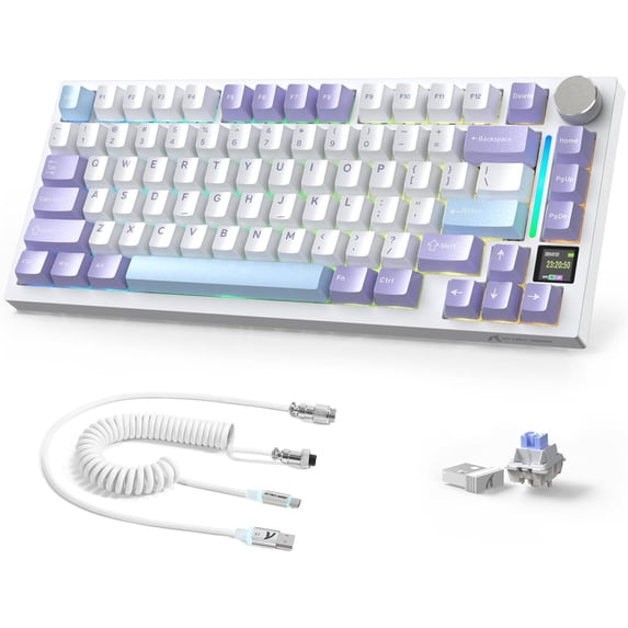 Attack X820Ultra 75% Mechanical Gaming Keyboard and Coiled Hot ...