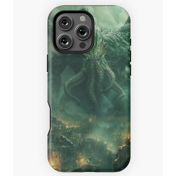 Attack of Cthulhu Lovecraft Monster Phone Case for iPhone 16 15 14 13 ...