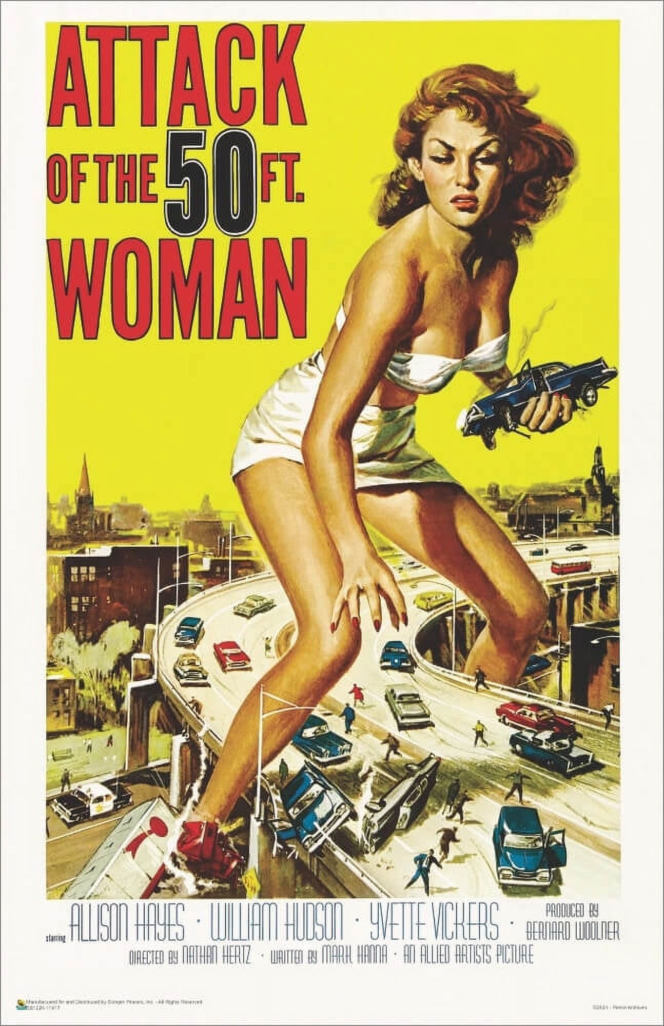 Attack Of The 50 Foot Woman Mini Poster 11 X 17 Walmart