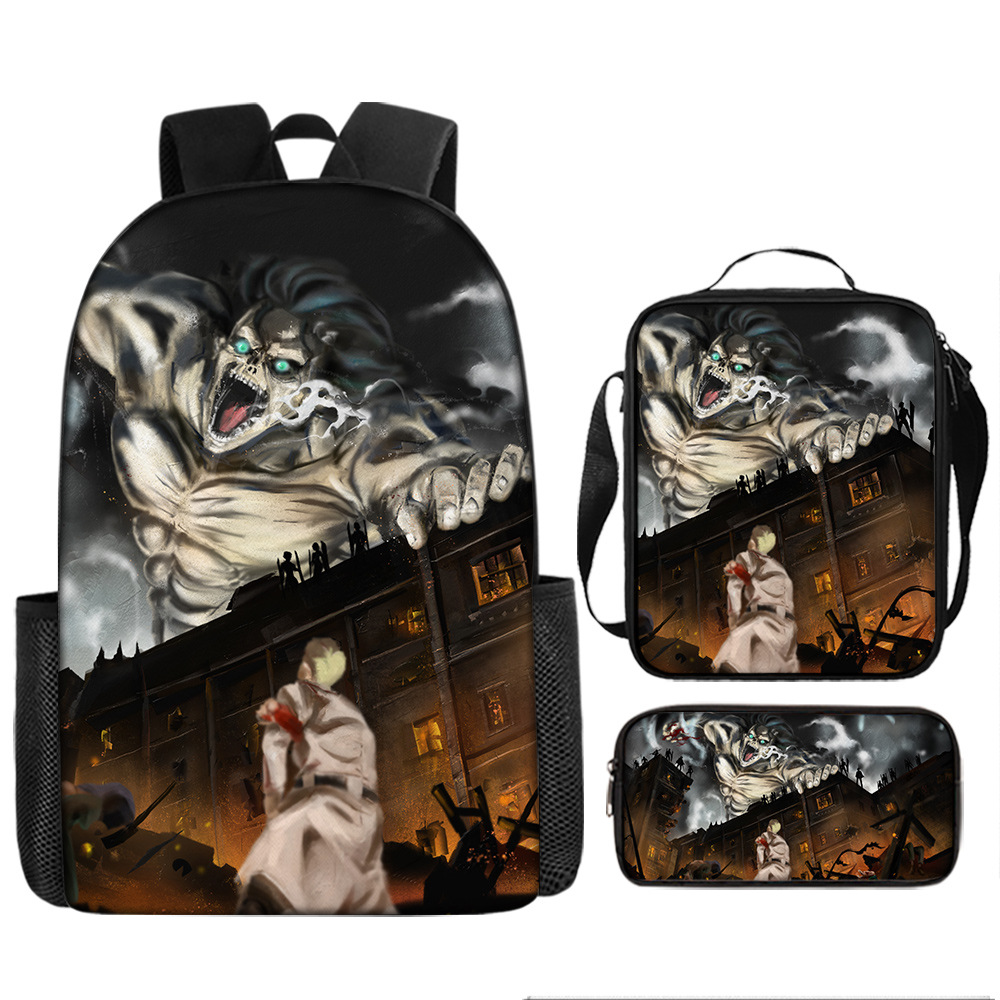Attack on The Giant Schoolbag, Anime Men's and Women's Backpacks, Large ...
