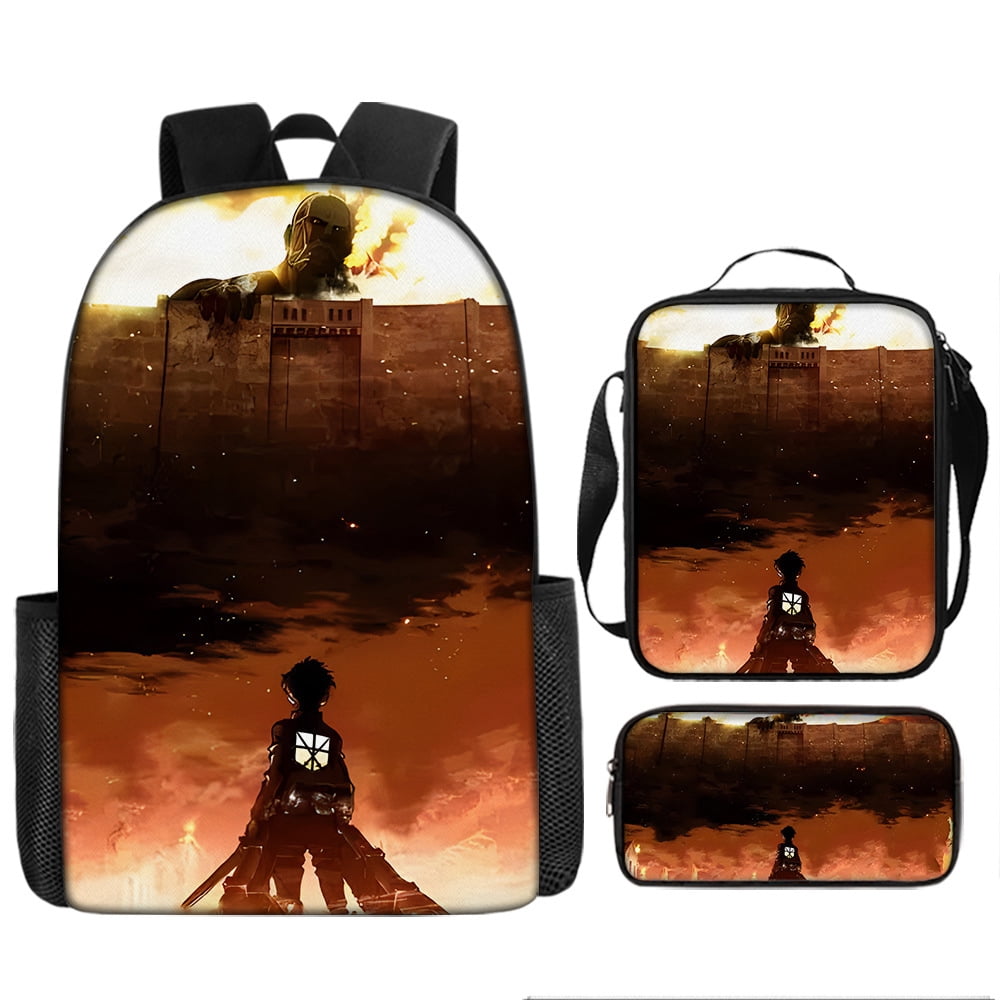 Attack on The Giant Schoolbag, Anime Men's and Women's Backpacks, Large ...