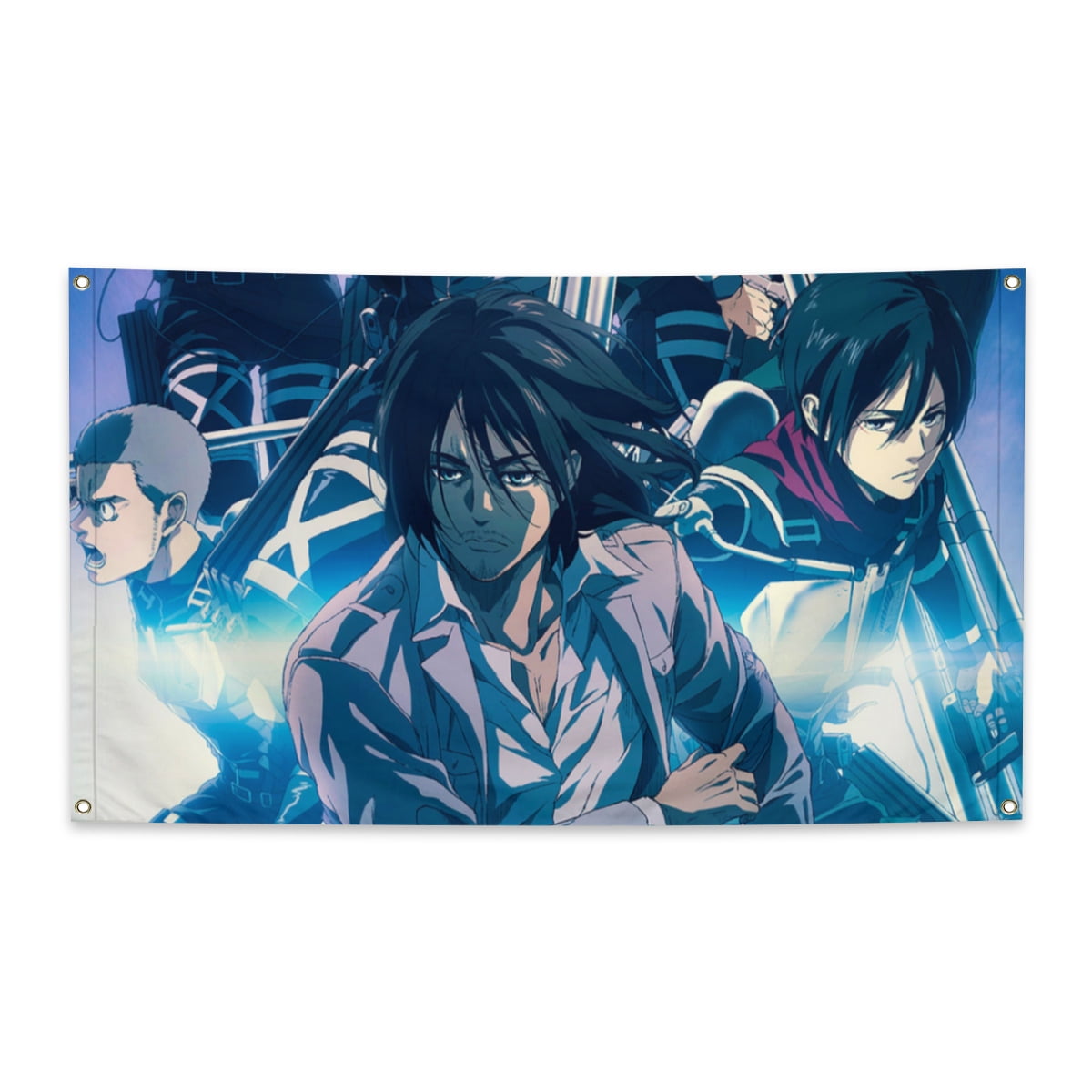 Attack On Titan 3×4 Ft Face Flag Vivid Color And Fade Proof Canvas