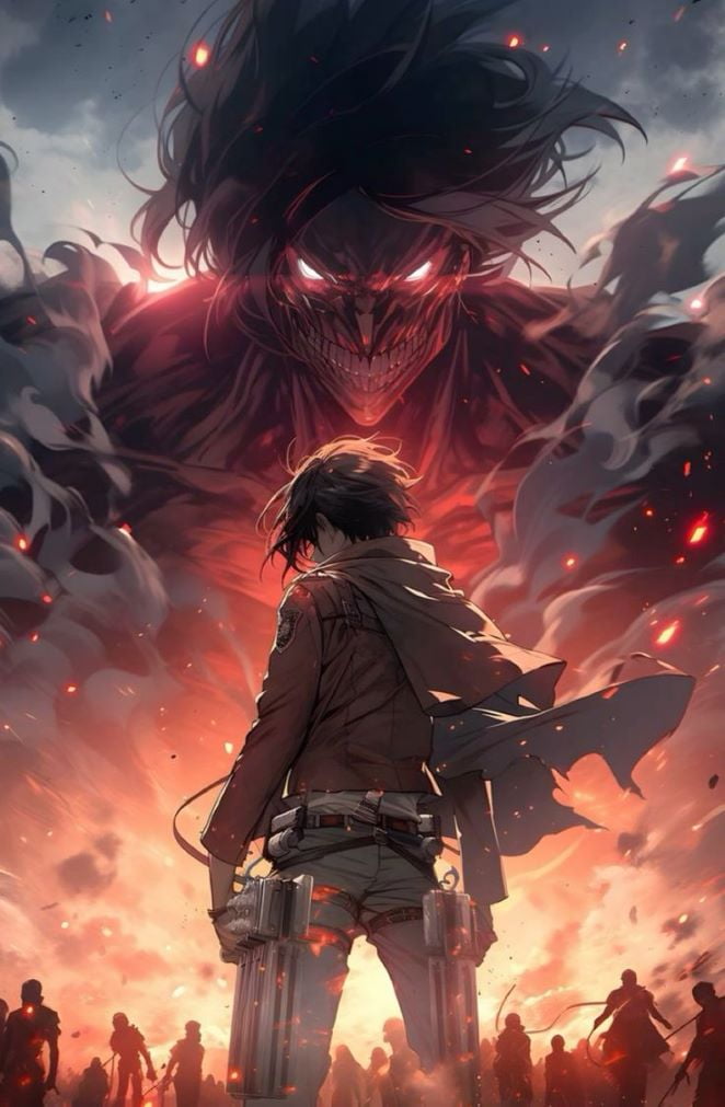 Attack on Titan 5D Diamond Art Painting for Adults and Kits Full Drill ...