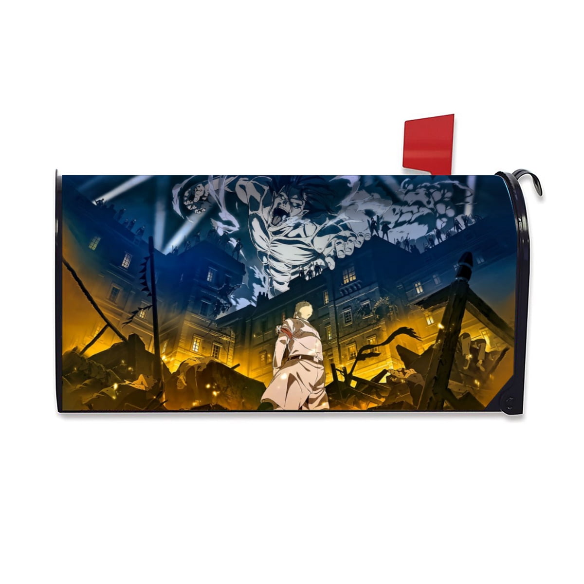 Attack on Titan Anime Magnetic Mailbox Cover Decorative Mailbox Package ...