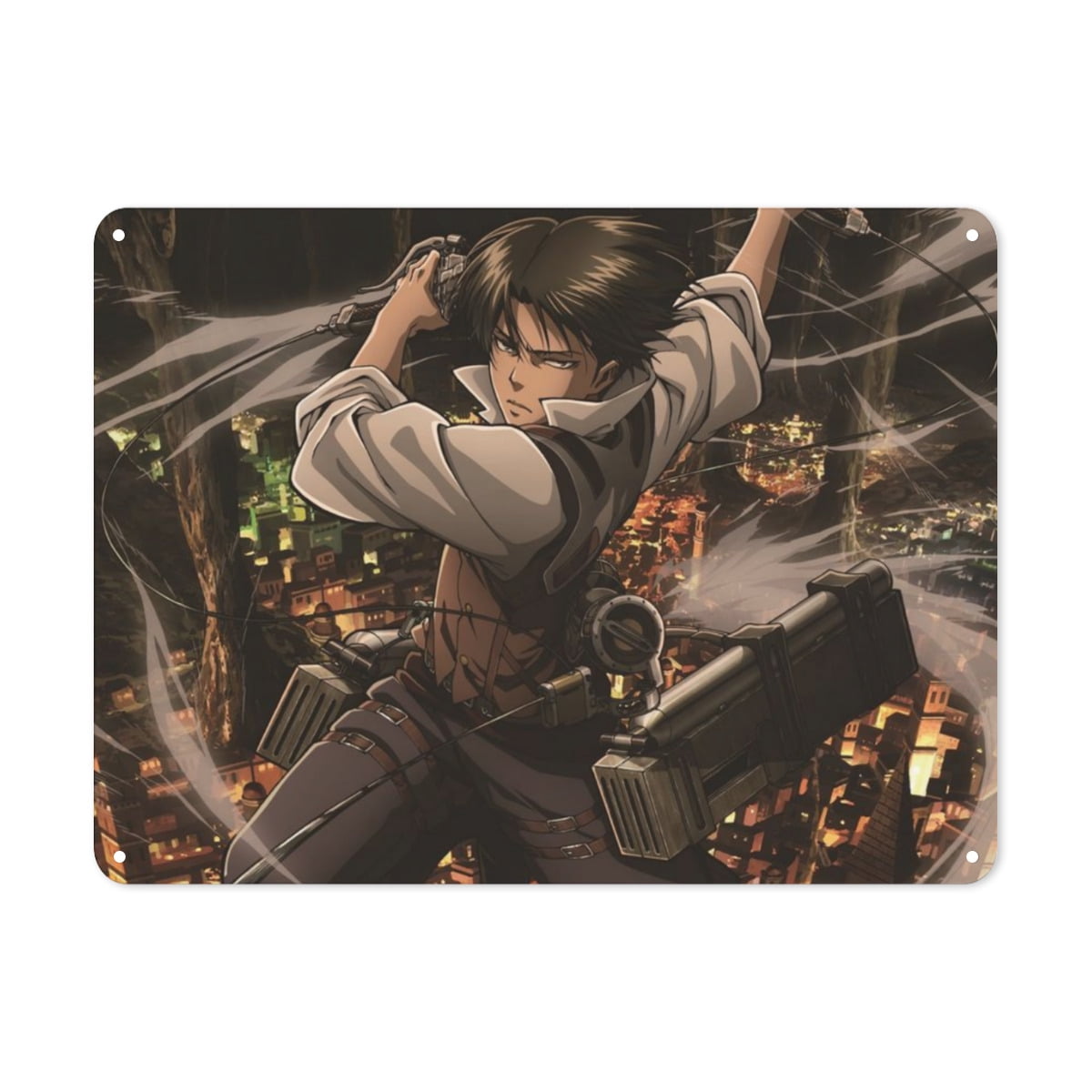 Attack on Titan Anime Metal Poster Metal Sign Home Bar Cafe Farm Room ...
