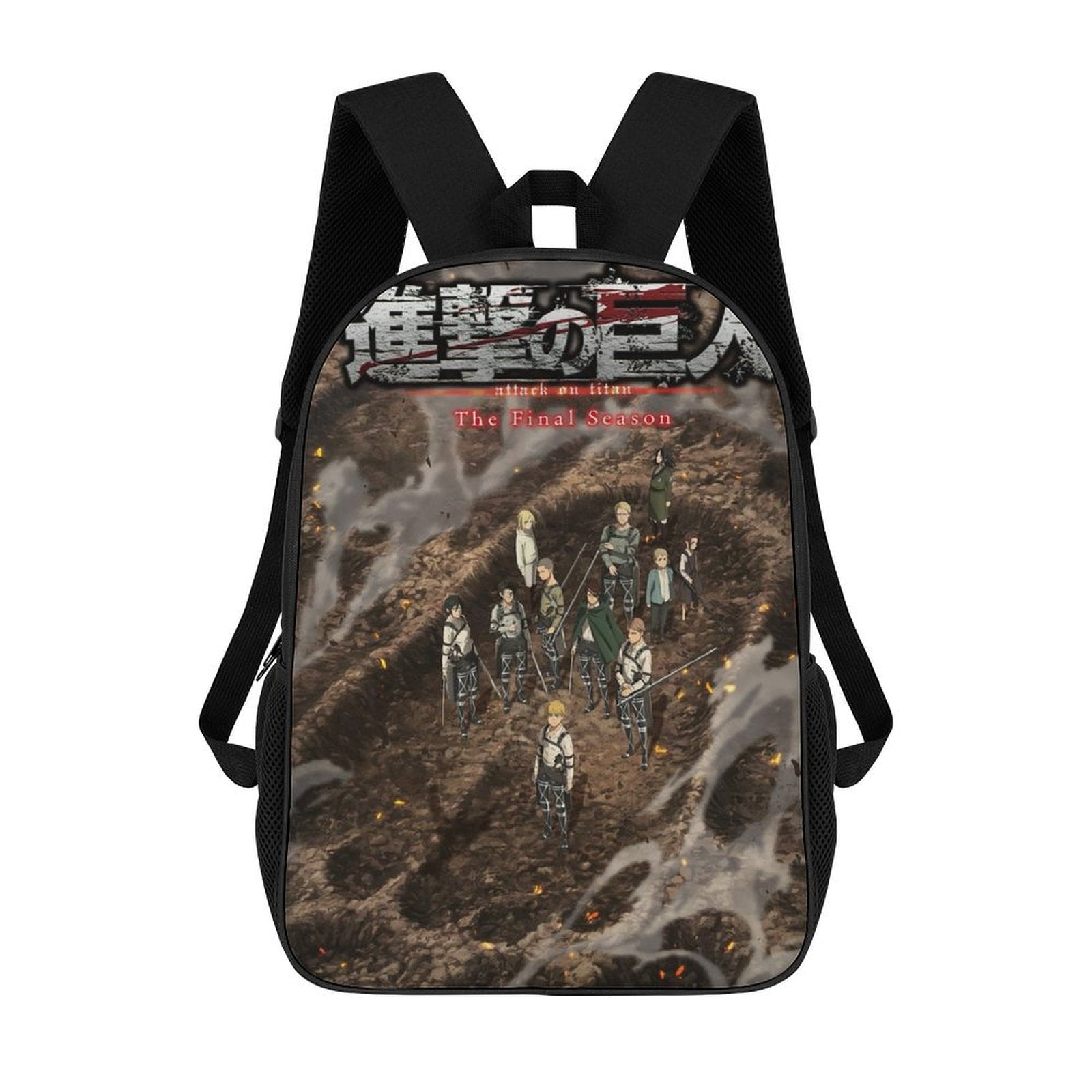 Attack on Titan Backpacks 17 Inch Bookbag Casual Daypack Backpacks for ...