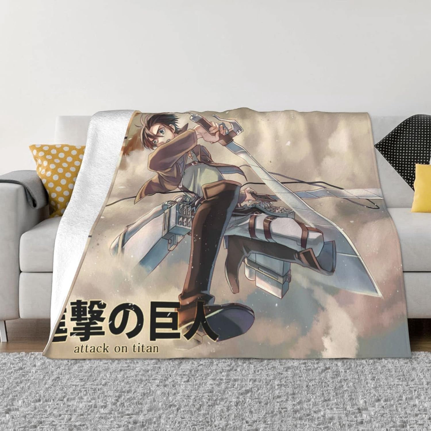 Attack on Titan Blanket Flannel Blanket Air Conditioner Blankets for ...