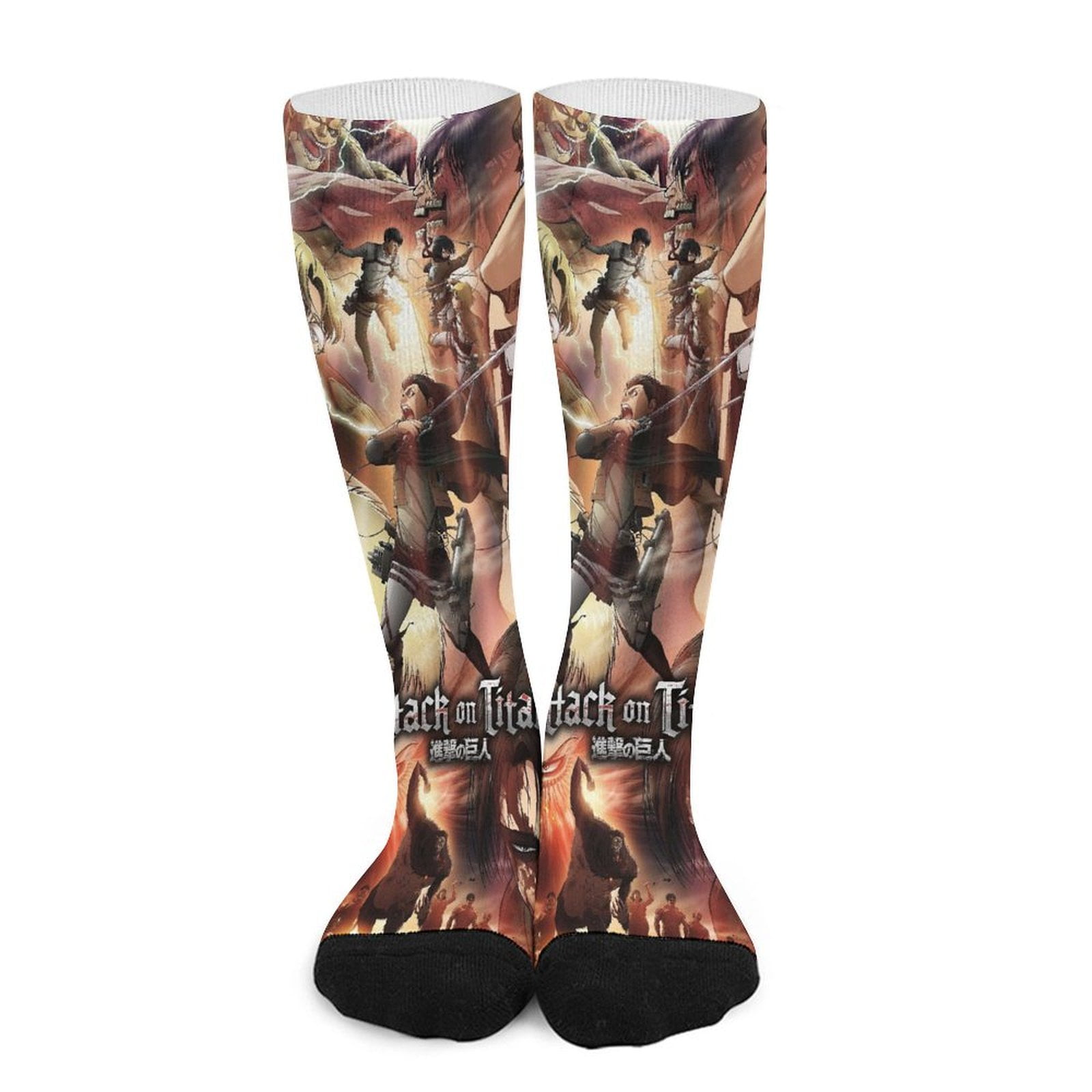 Attack on Titan Compression Socks For Women Men Knee Compression Socks ...