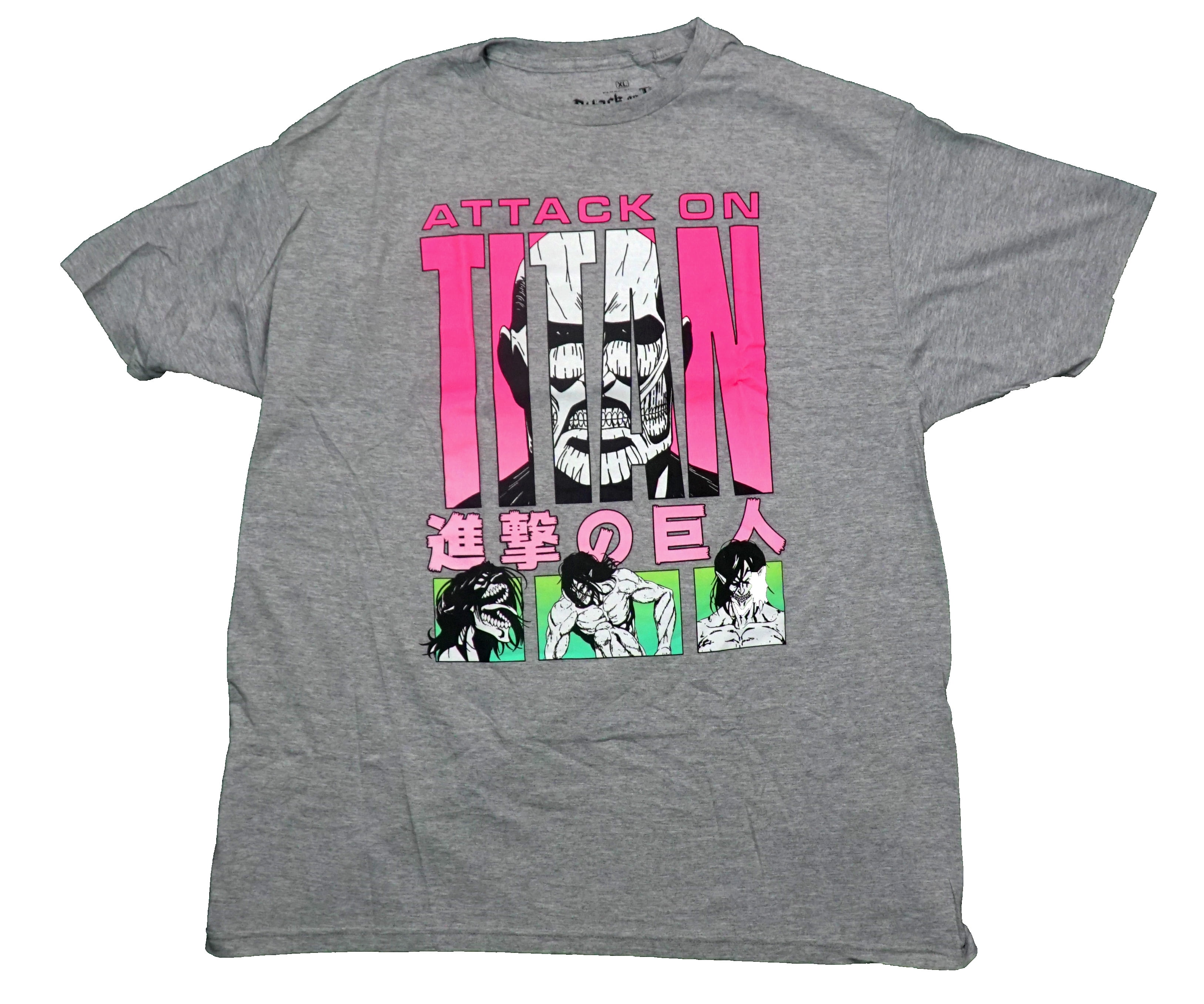 Attack on Titan Final Season Mens T-Shirt - Titan Embedded Jaeger Boxes ...