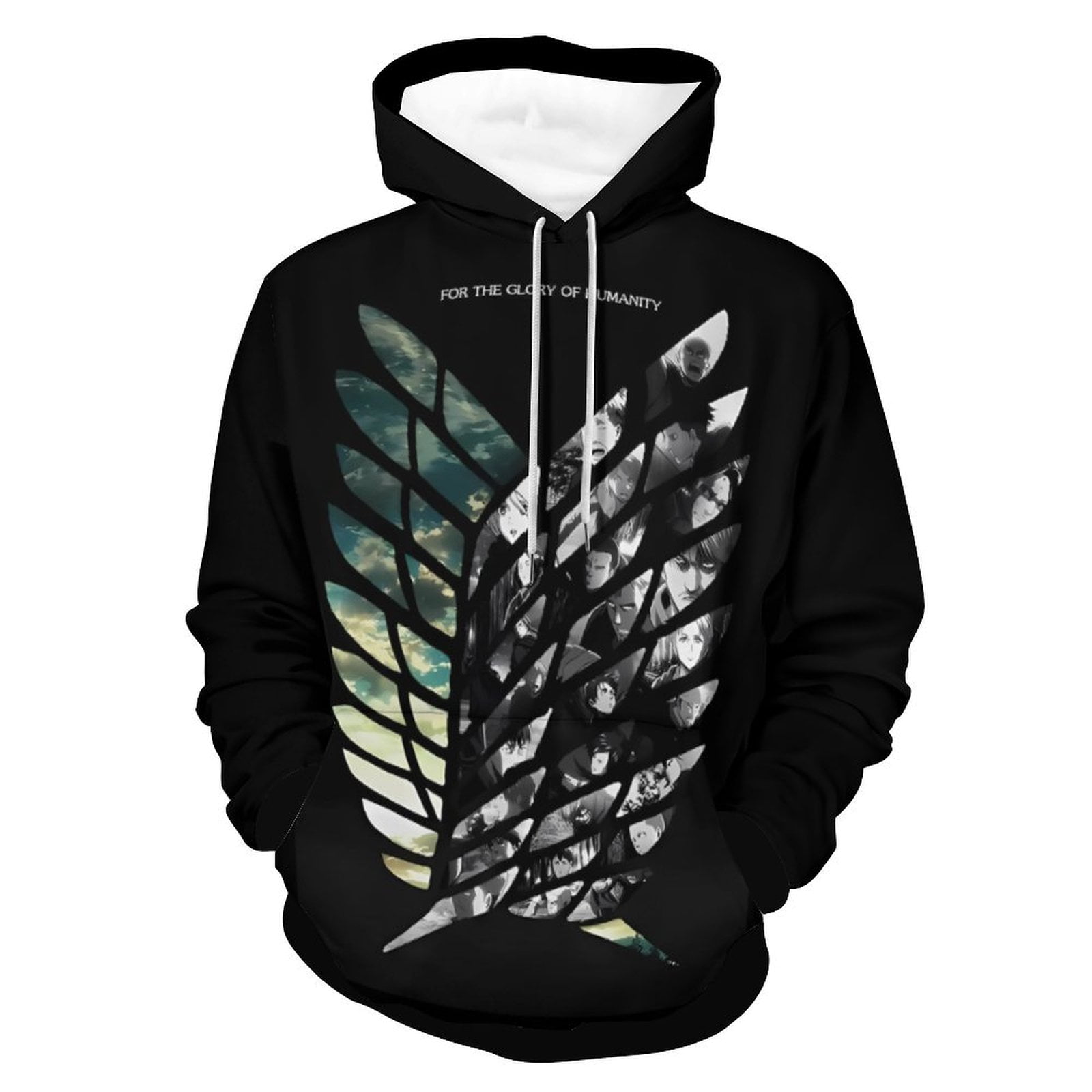 Attack on Titan Hoodie Unisex 3d Novelty Hoodies Graphic Hoodies ...