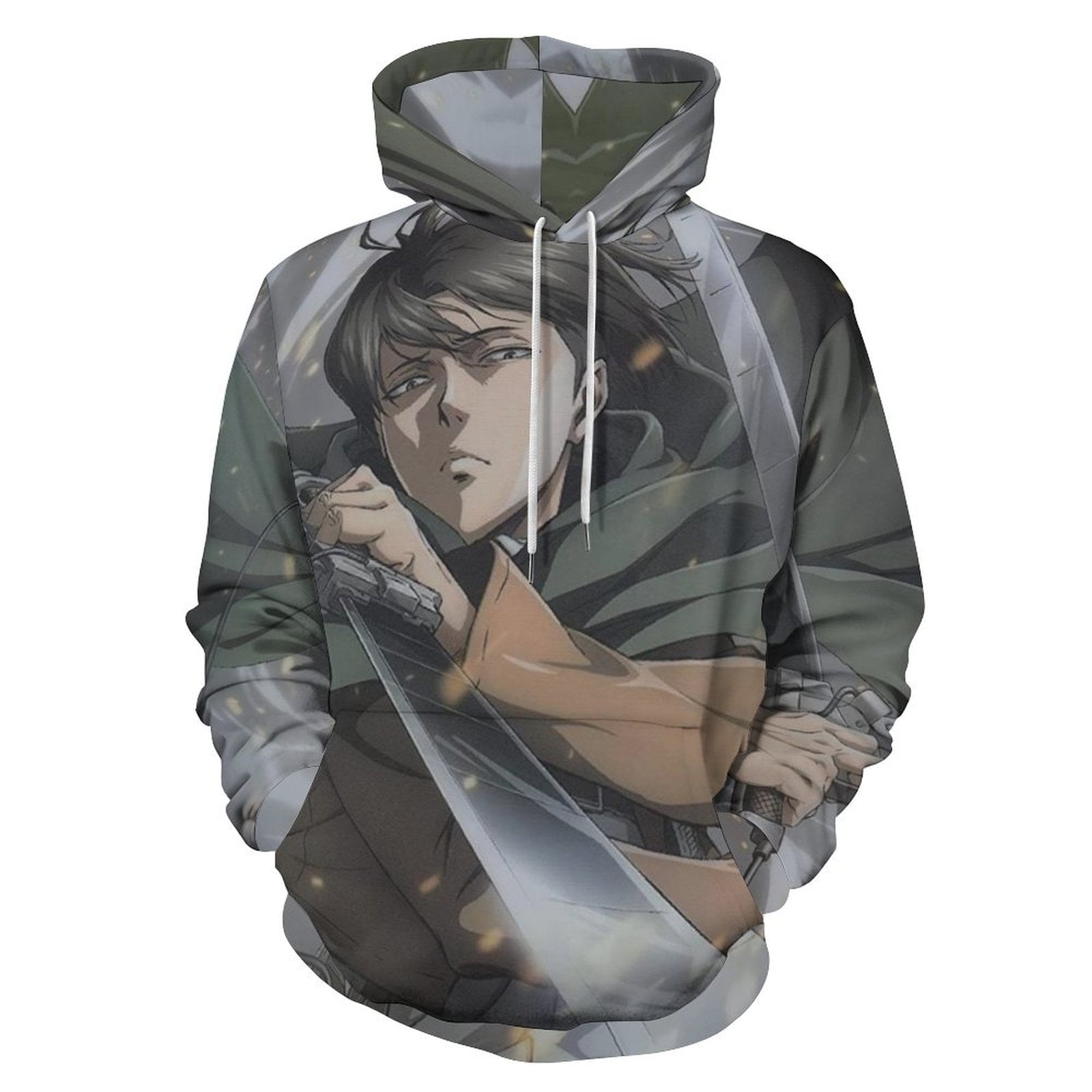 Attack on Titan Hoodies for Men Women, Unisex Anime Pullover Hooded ...