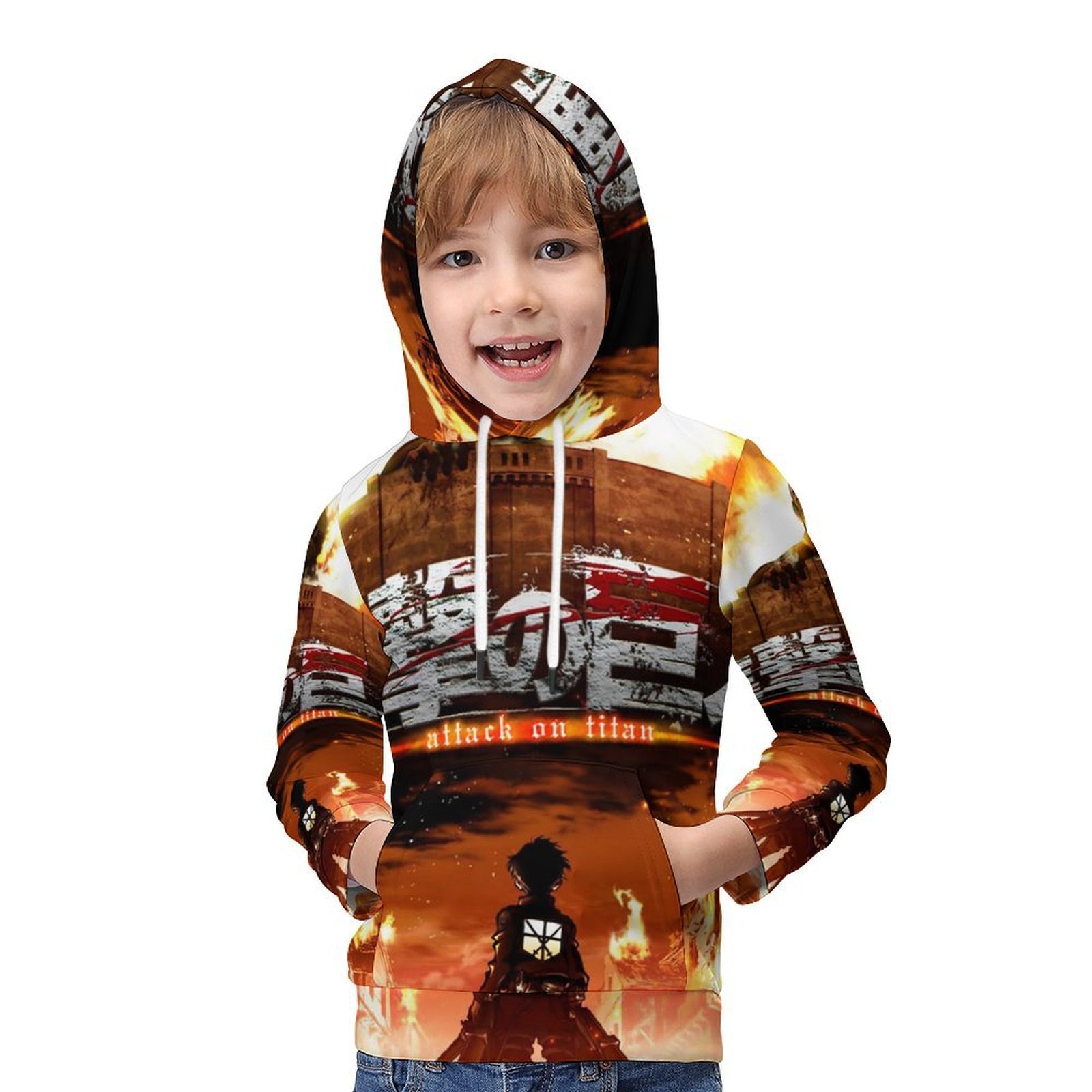 Attack on Titan Kids' Hoodie 3d Print Sweatshirt Soft Pullover Hooded ...