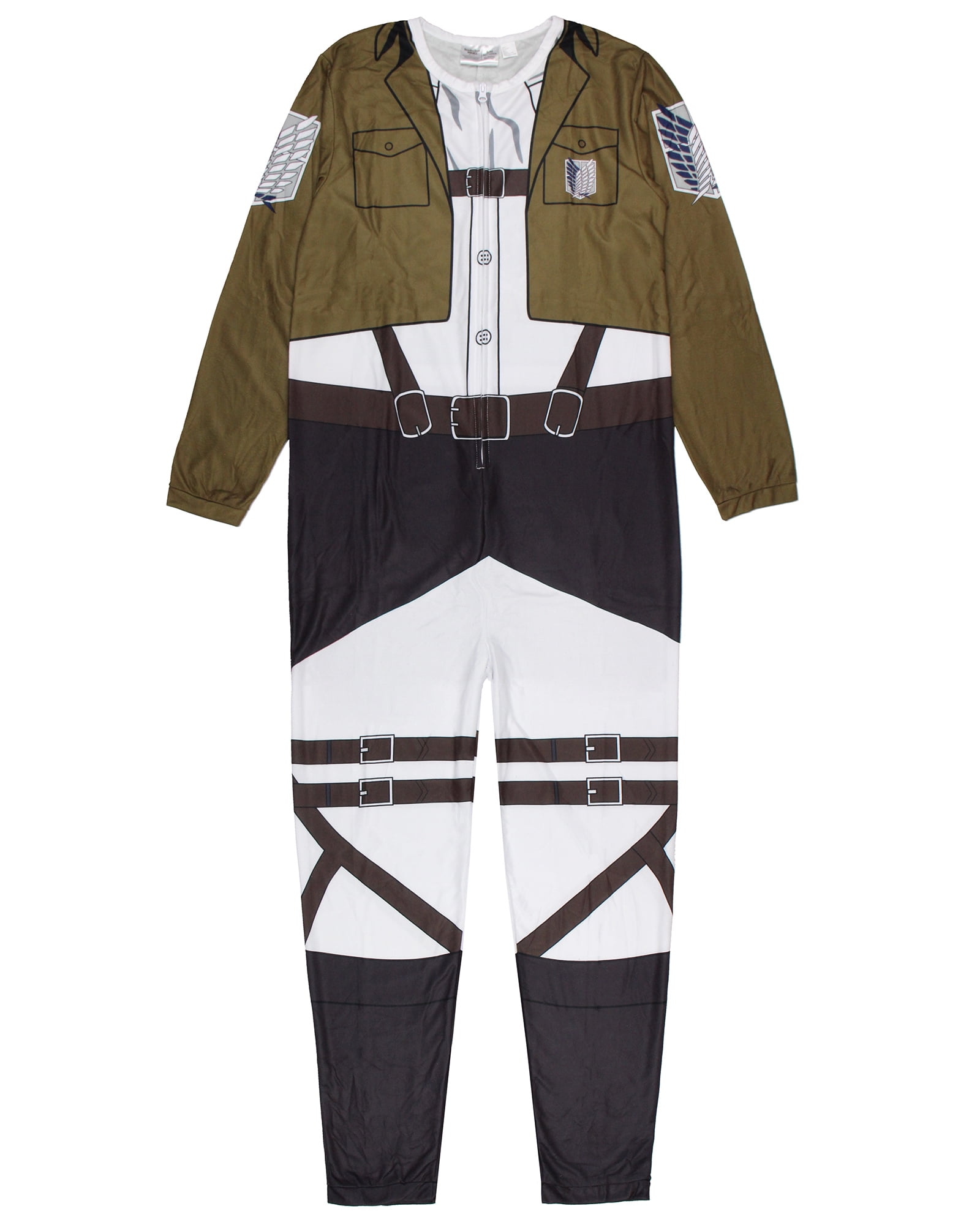 Attack on Titan Men's Eren Jaeger Scout Regiment Union Suit Costume One ...