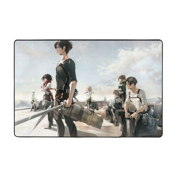 Attack on Titan Rug, Non-Slip Area Rug, Soft Carpet Mats, Gift for ...