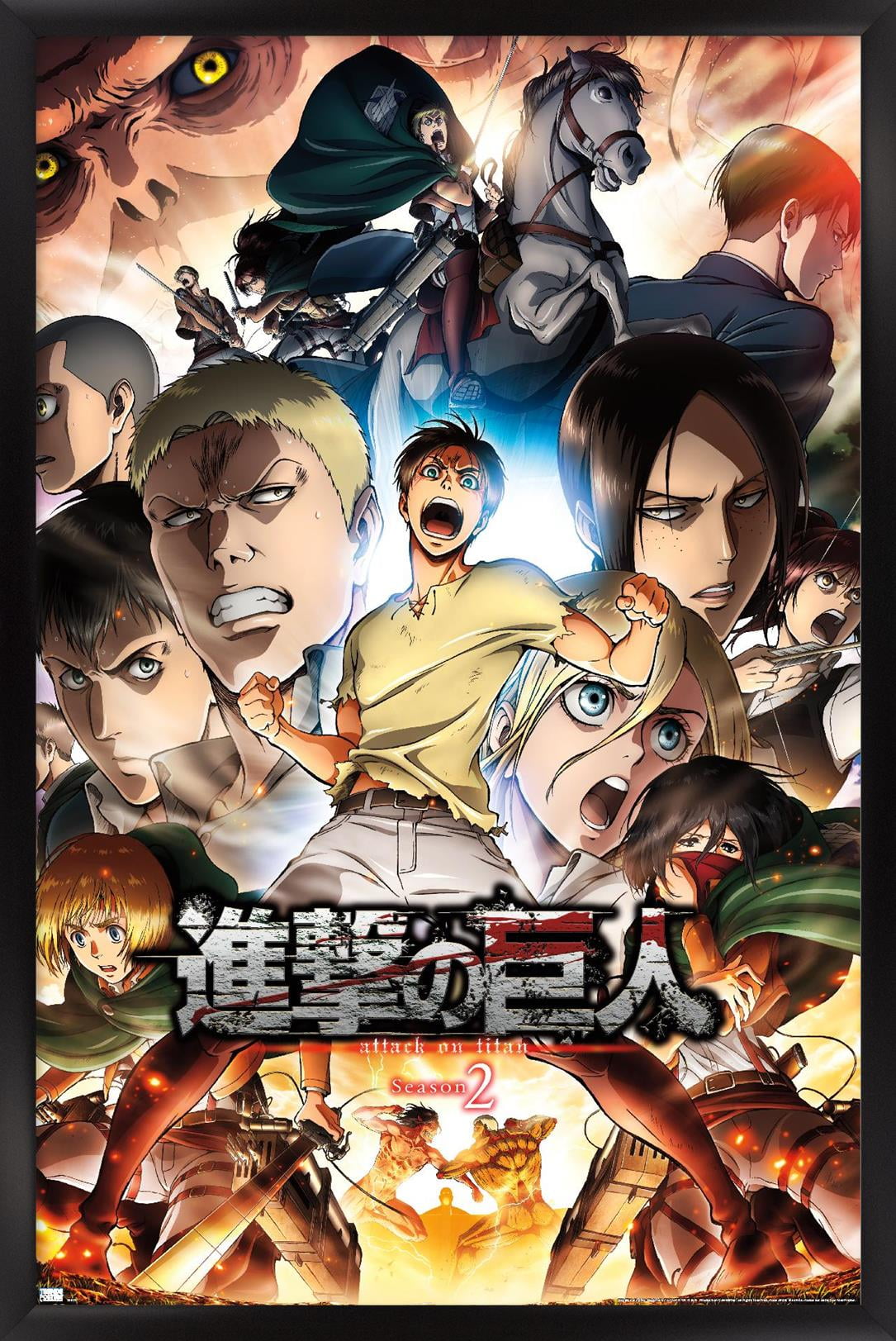 Attack on Titan: Season 2 - Key Art 02 Wall Poster, 14.725" x 22.375 ...