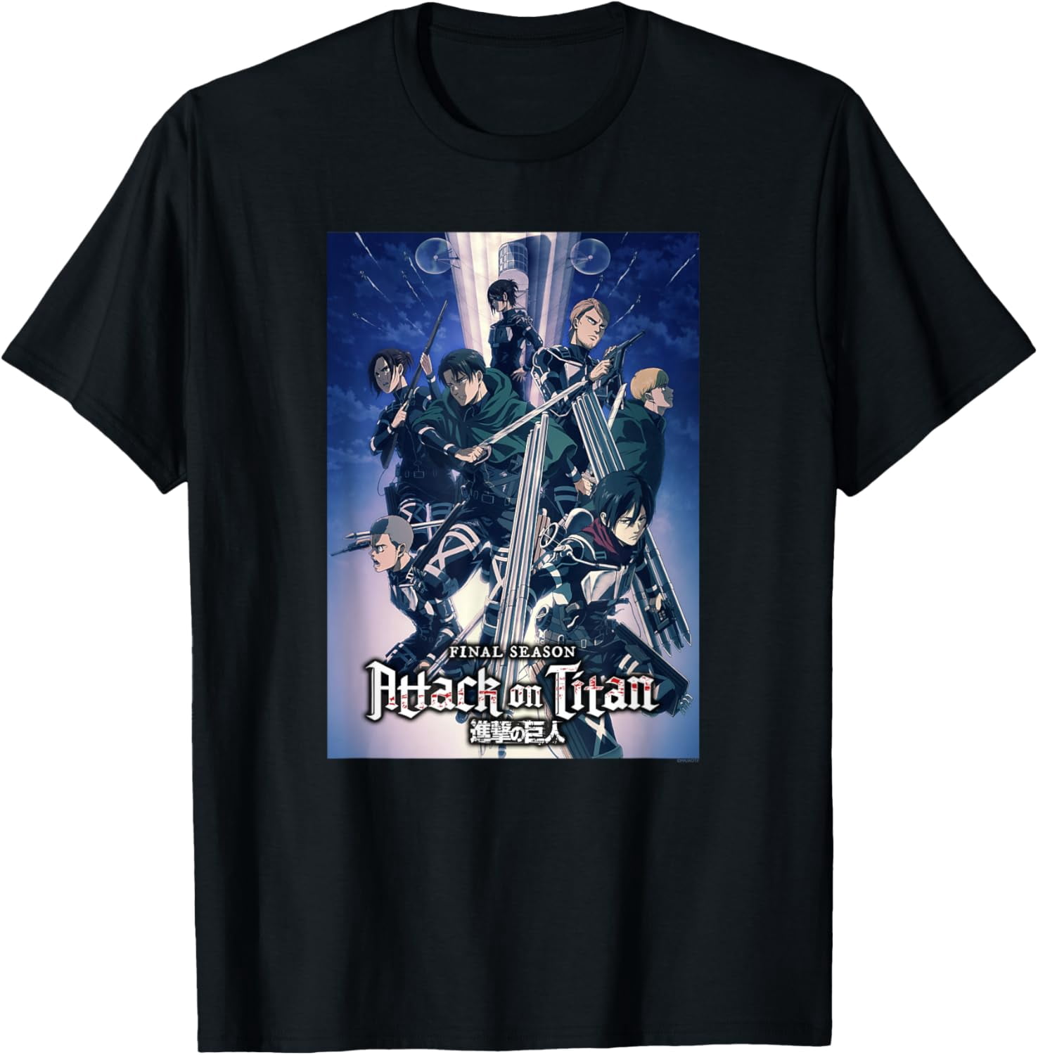 Attack on Titan Season 4 Colorful Key Art with Logo Anime T-Shirt ...