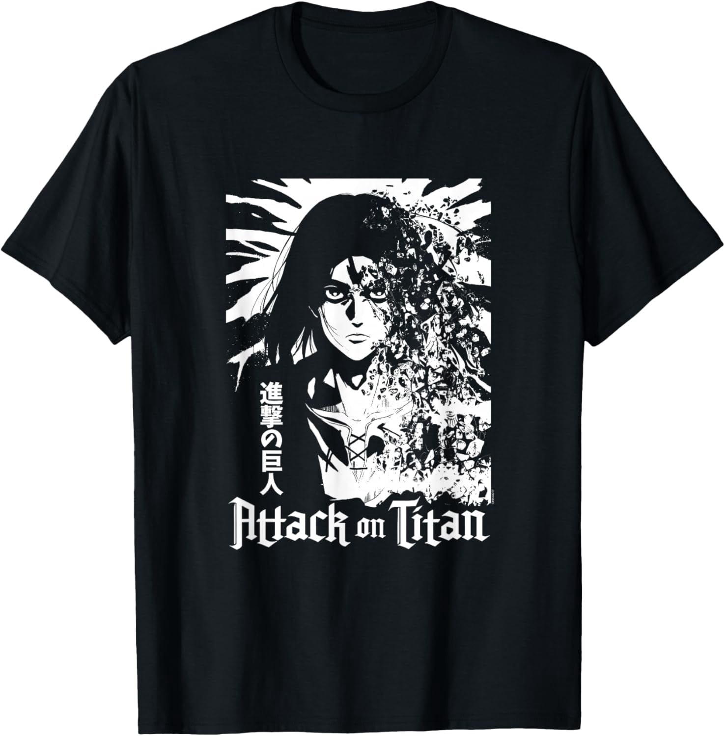 Attack on Titan Season 4 Eren Explosion White Graphic Anime T-Shirt ...