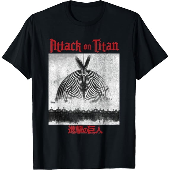 Attack on Titan Season 4 The Rumbling Wall Titans Anime T-Shirt ...
